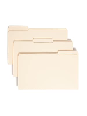 Smead File Folder, 1/3 Cut Tab, Assorted, Legal Size, 100/Box Manila ...