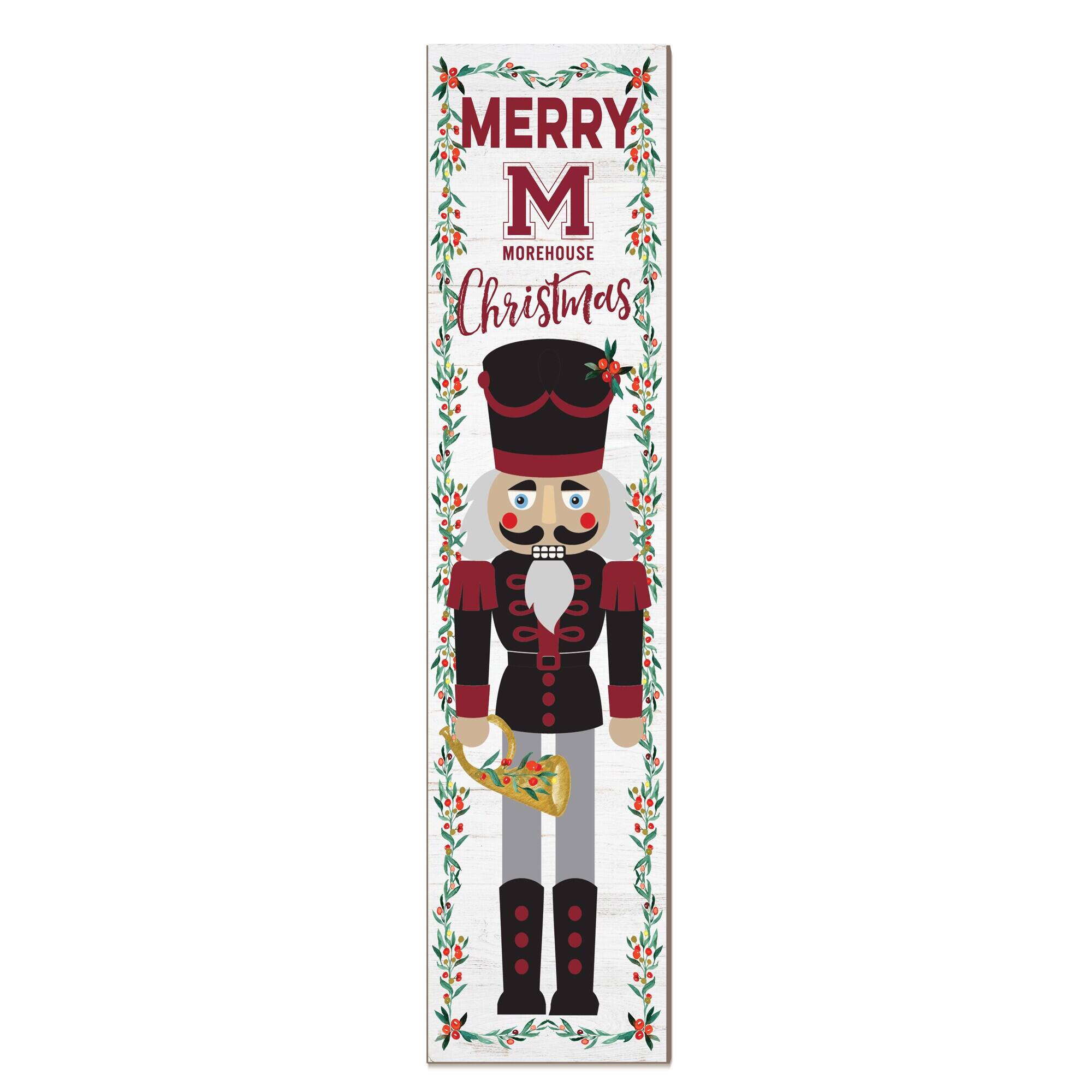 Jardine Morehouse Maroon Tigers 11" x 46" Nutcracker Holiday Leaner ...