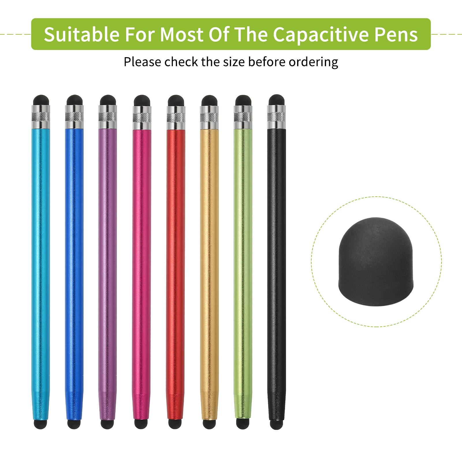 Unique Bargains 60pcs Replacement Stylus Pen Tips 8mm Conductive ...