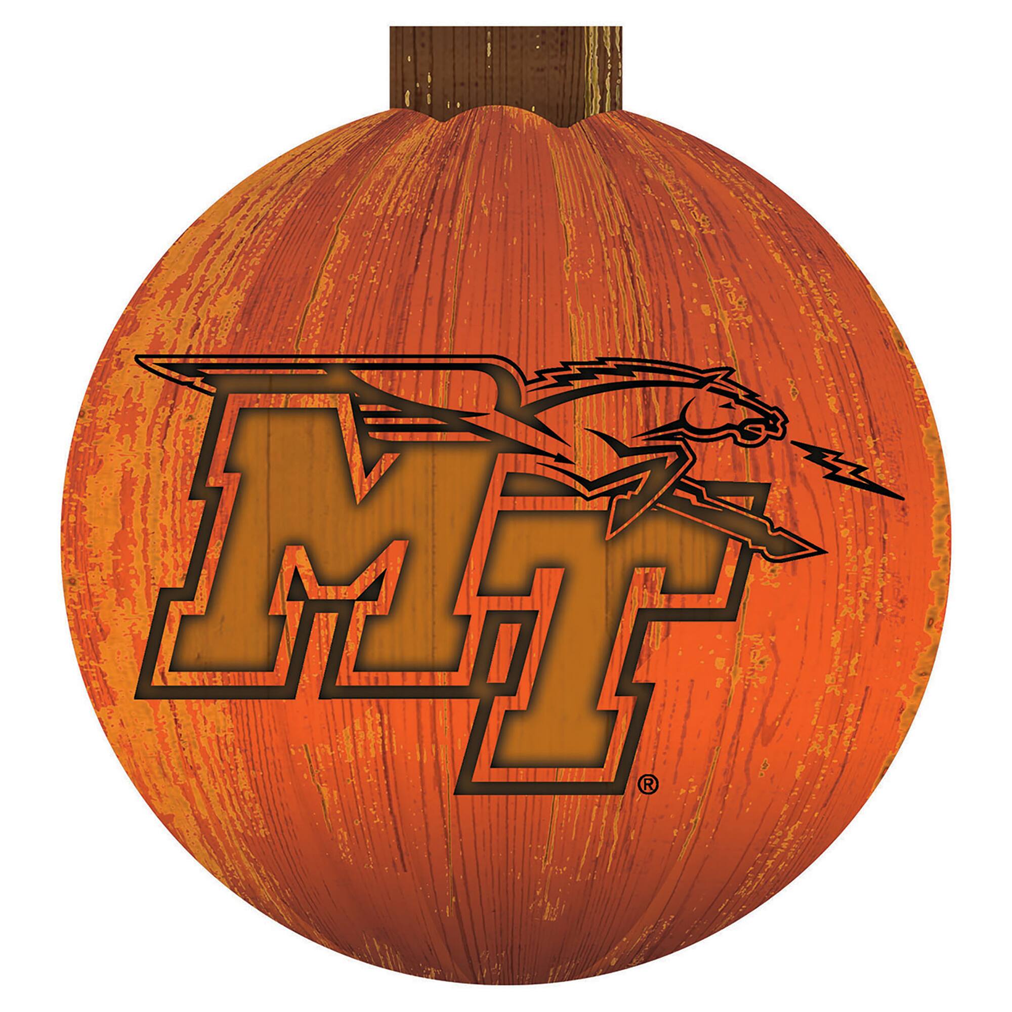 Fan Creations MTSU Blue Raiders 12'' Pumpkin Sign Orange 5038216 - Best Buy