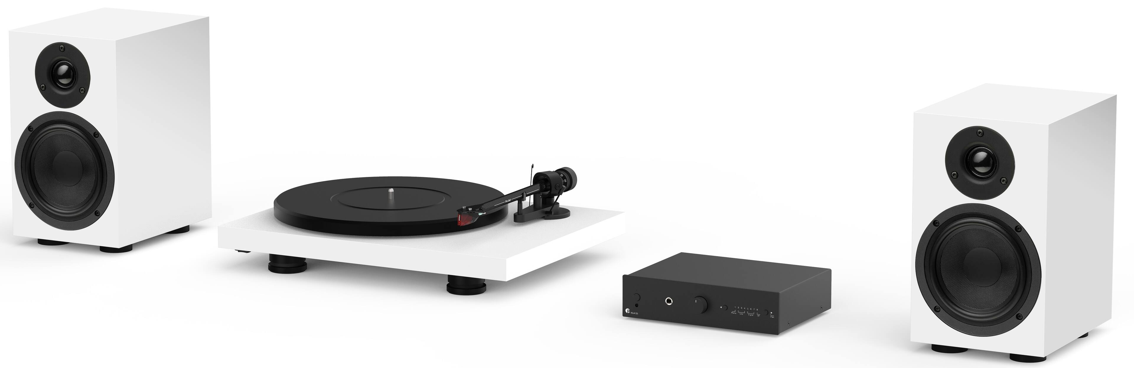 Pro Ject Colorful Audio System w/ Turntable, Amplifier & Speakers Satin ...