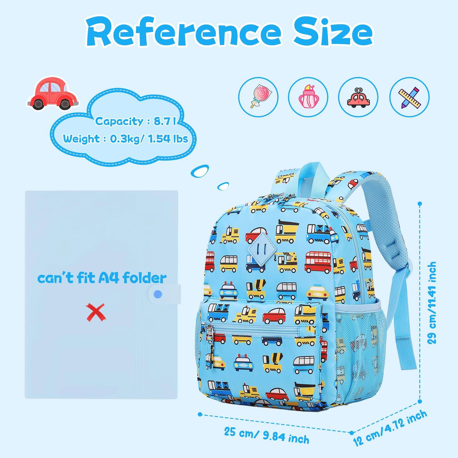 Cozy Serene Backpack For 12'' Mini 2 4 Years Old Small Bookbag With ...