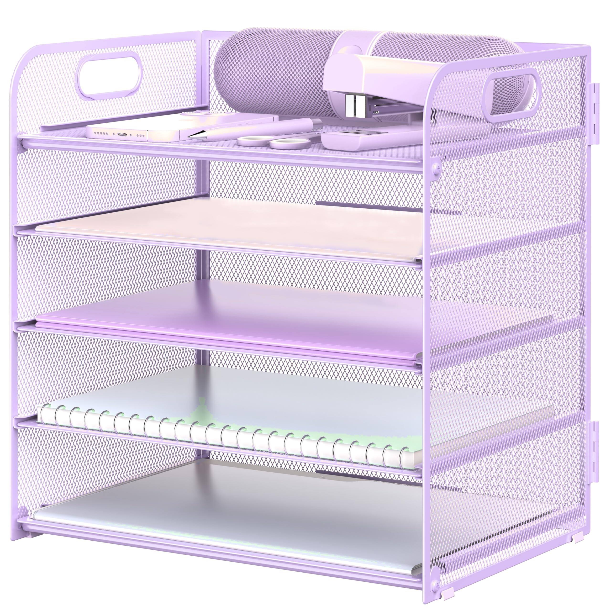 Dapper Styles Letter Tray Paper Organizer 5 tier Desk File Holder With ...