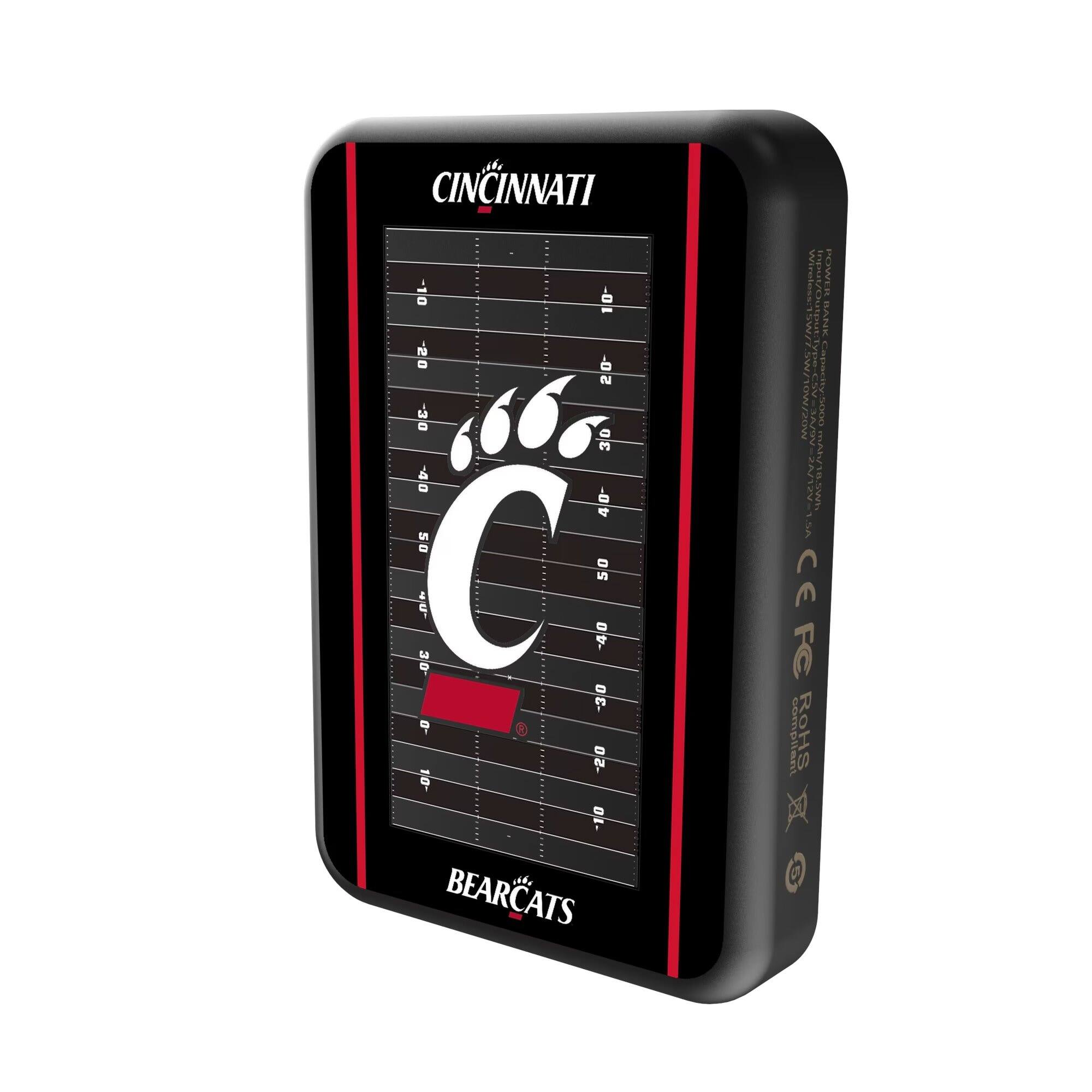 Keyscaper Cincinnati Bearcats Field Wireless Power Bank Multicolor ...