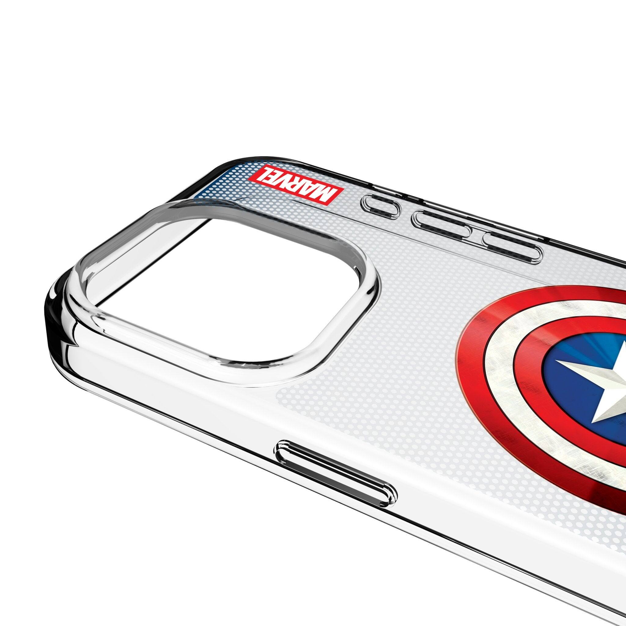 Keyscaper Marvel Grid Clear Phone Case Apple iPhone 16 Pro Max Captain ...