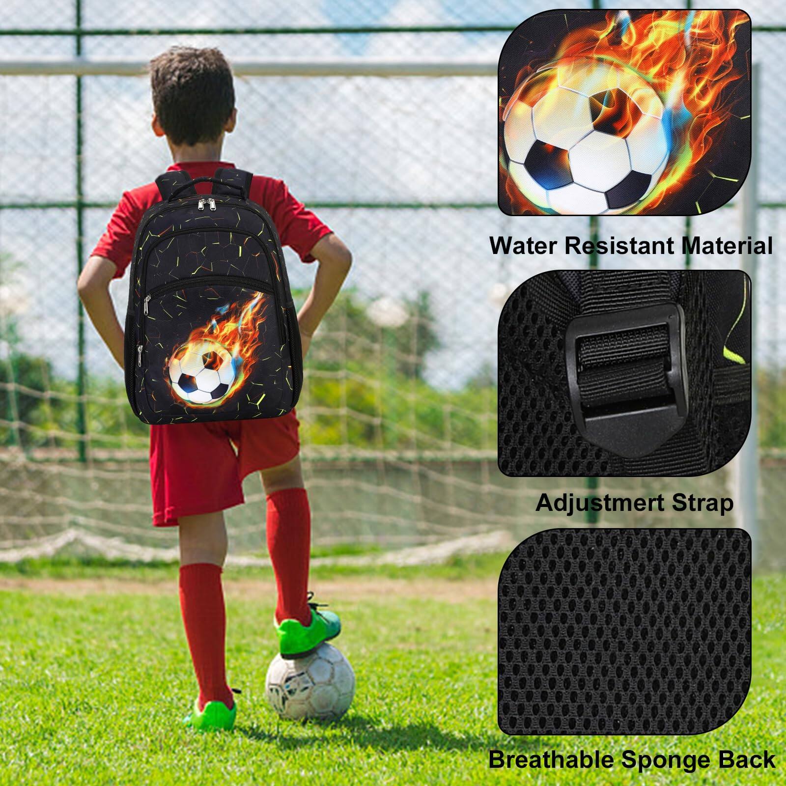 Live At Space Backpack Soccer Backpacks Bookbag 16 Inch School For 3 8 ...