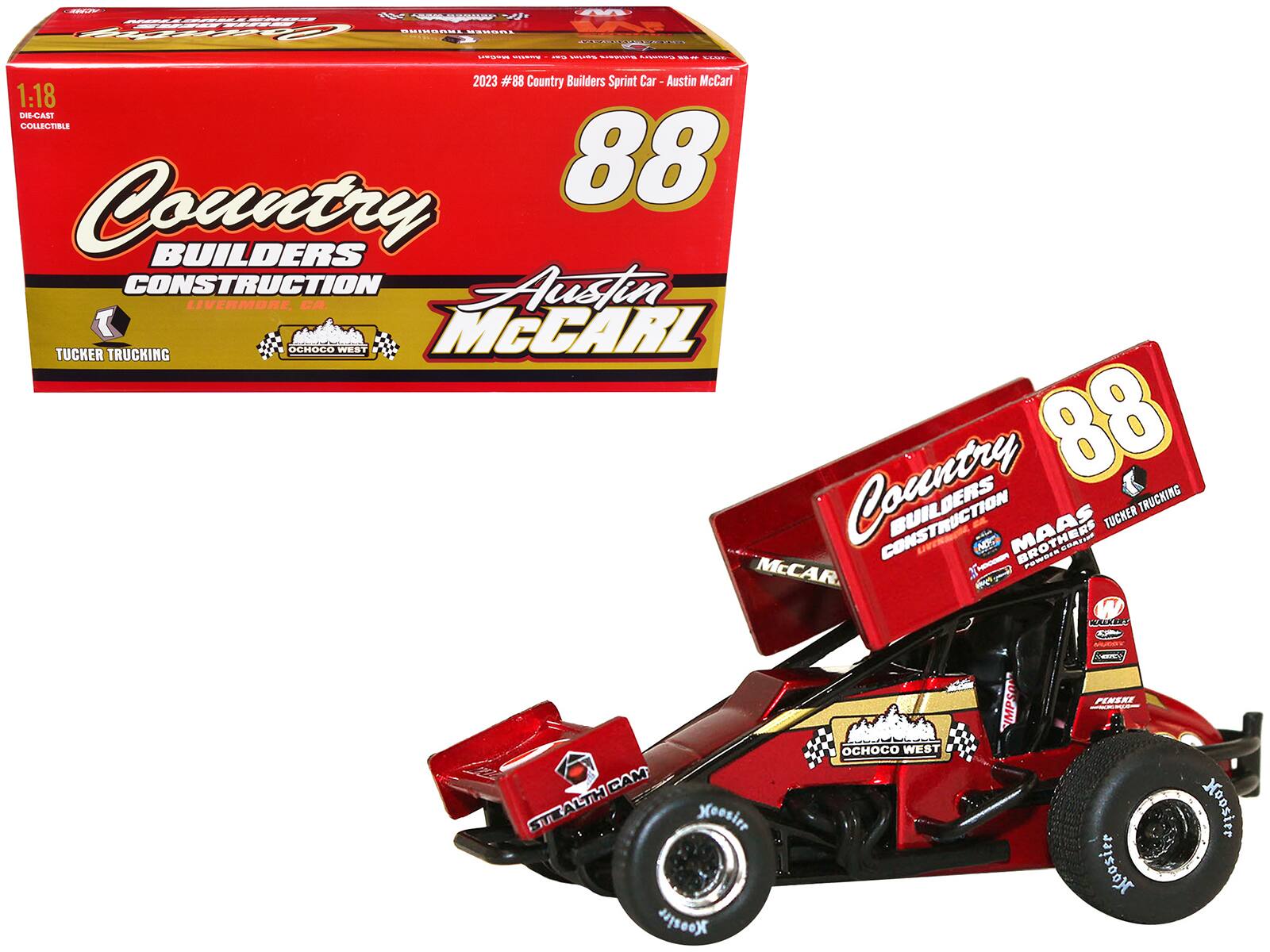 ACME Winged Sprint Car #88 Austin McCarl Country Builders Construction ...