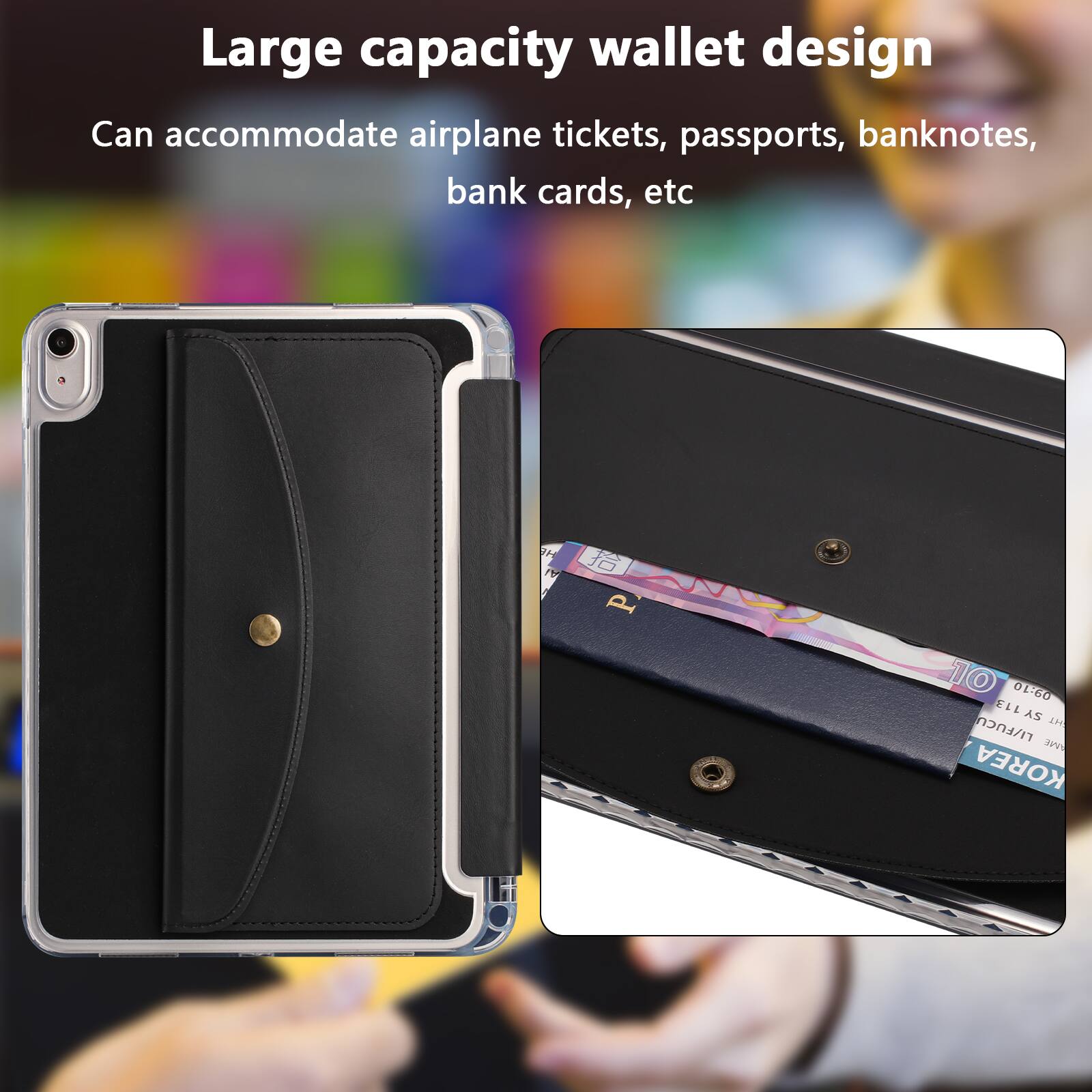 Dteck for Apple iPad (A16) 11" 2025 & iPad 10th Gen 2022 Y Fold Tablet ...
