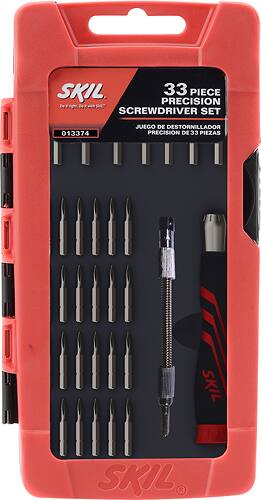 Skil 33 Piece Screwdriver Set Red/Black 13374 - Best Buy