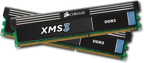 Best Buy: Corsair XMS3 CMX8GX3M2A1600C9 8GB DDR3 SDRAM Memory Module ...
