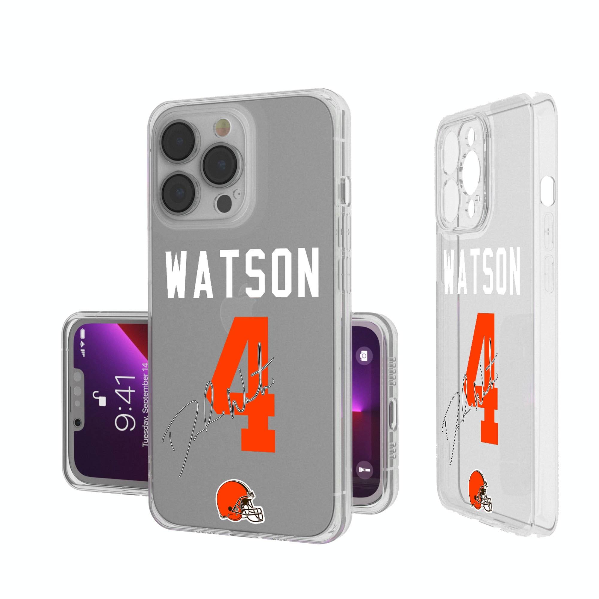 Keyscaper NFL Deshaun Watson Cleveland Browns iPhone Clear Case 15 Pro ...