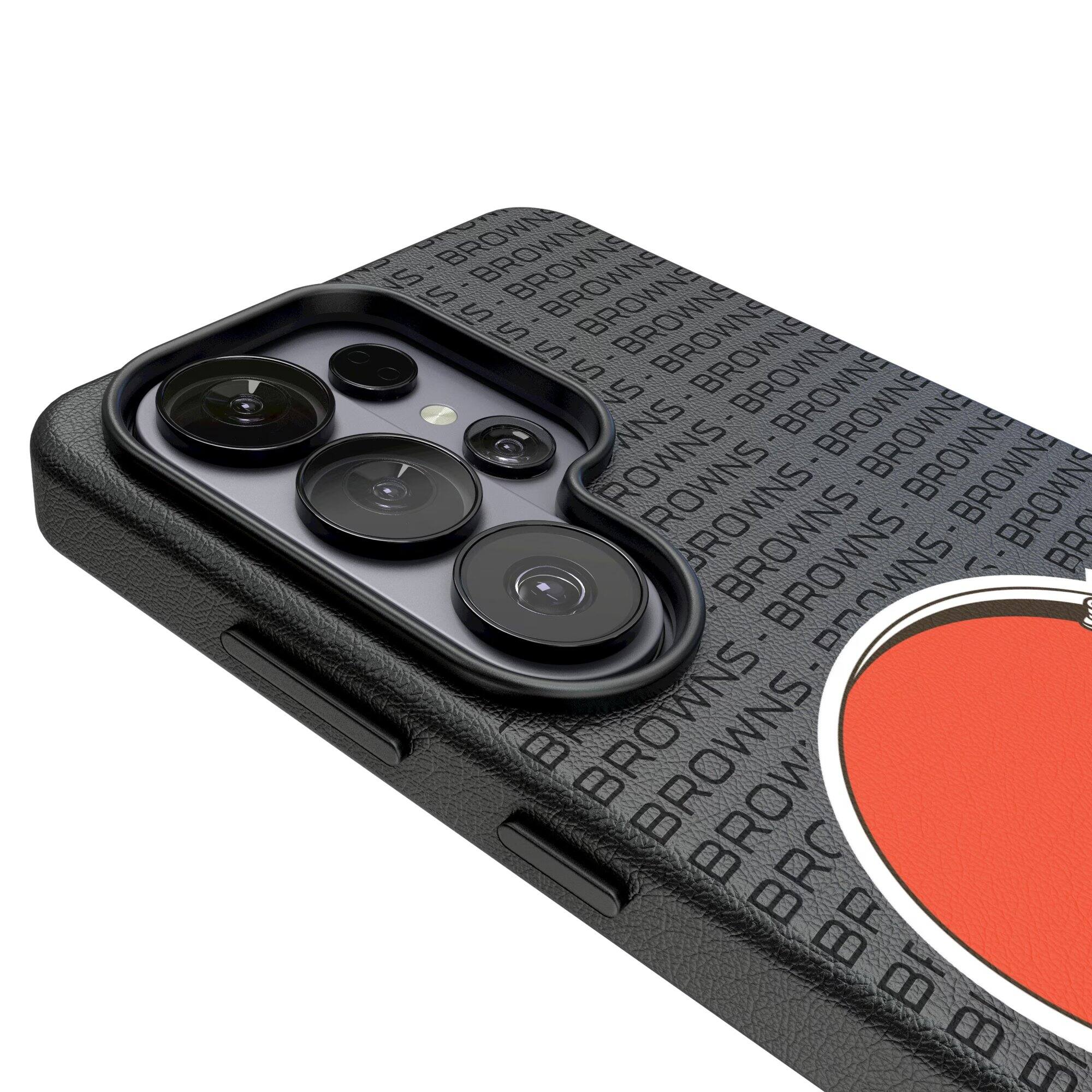 Keyscaper NFL Cleveland Browns Text Backdrop Galaxy Magnetic Bump Case ...