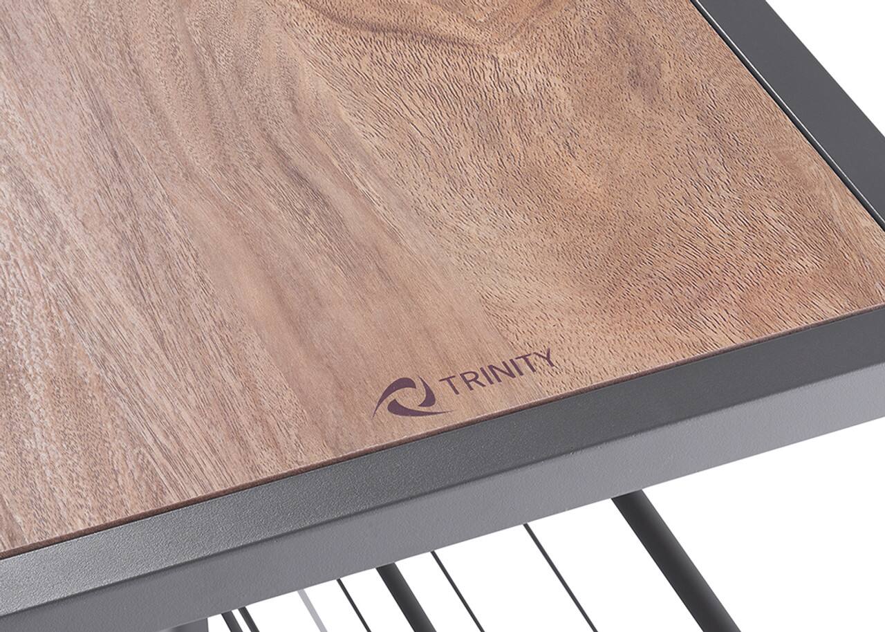 TRINITY 4 Tier Shoe Rack w/Console Top Dark Gray TBFPDG-2422 - Best Buy