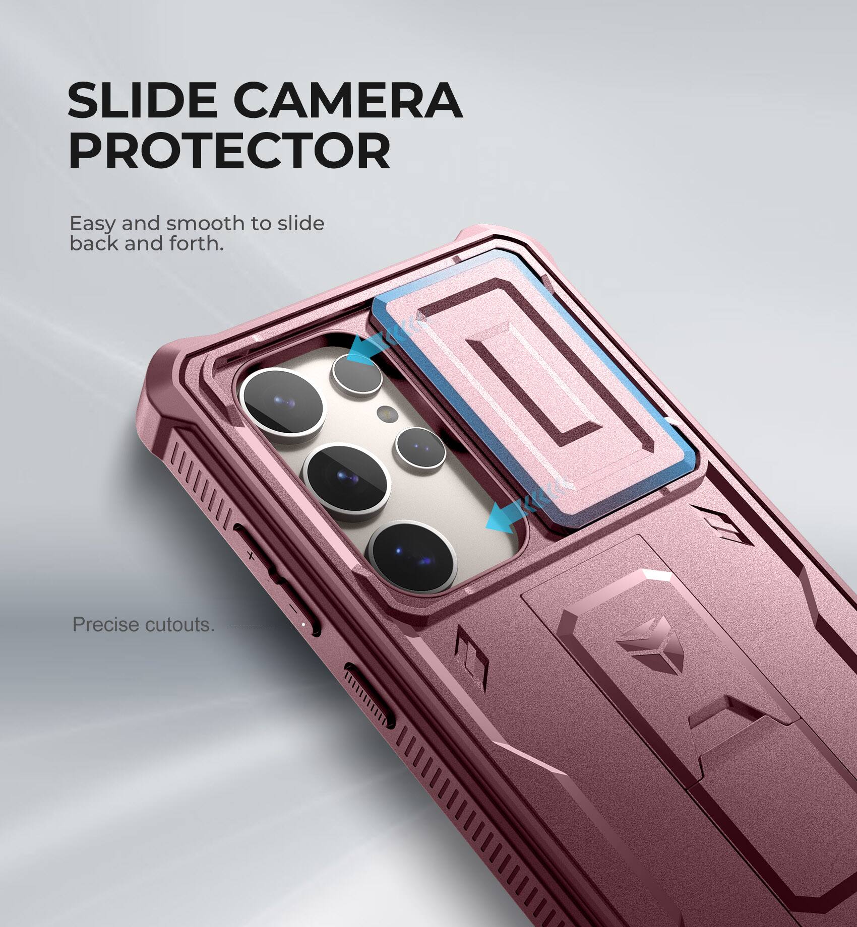 dexnor for Samsung Galaxy S24 Ultra Case with Built in Slide Camera ...