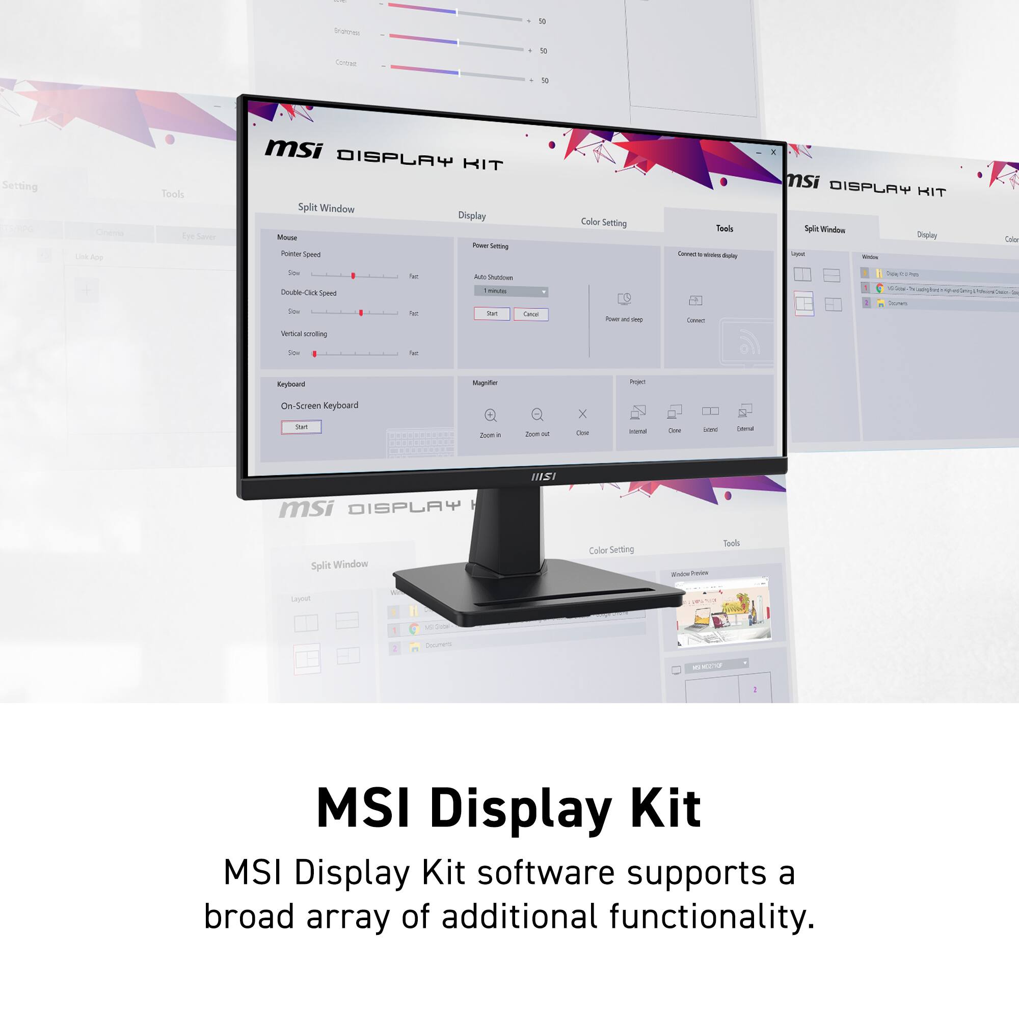 MSI PRO MP225V 22" VA LCD FHD 100Hz 1ms FreeSync Monitor (HDMI,VGA port ...