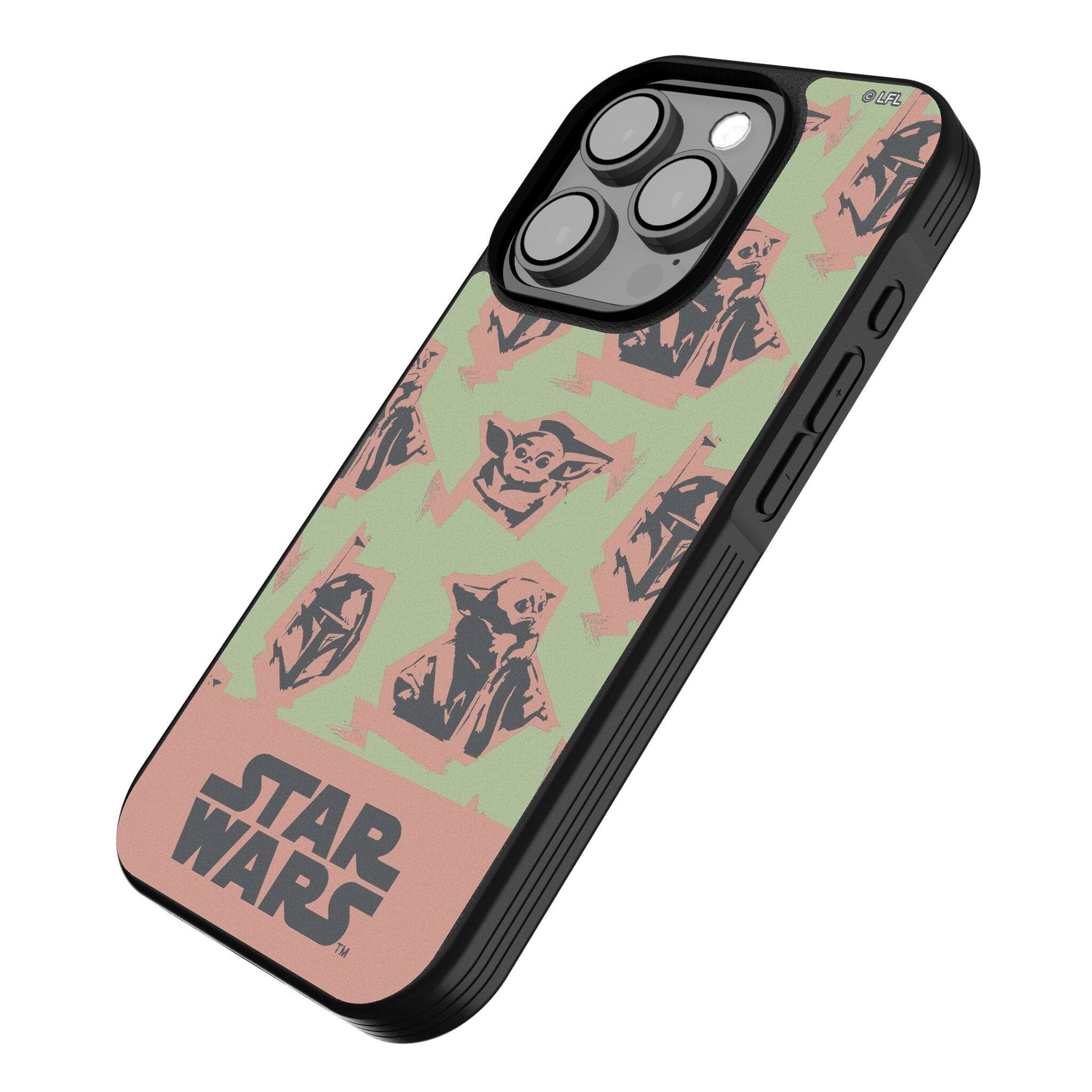 Keyscaper Star Wars: The Mandalorian Pattern Bump Phone Case Apple ...
