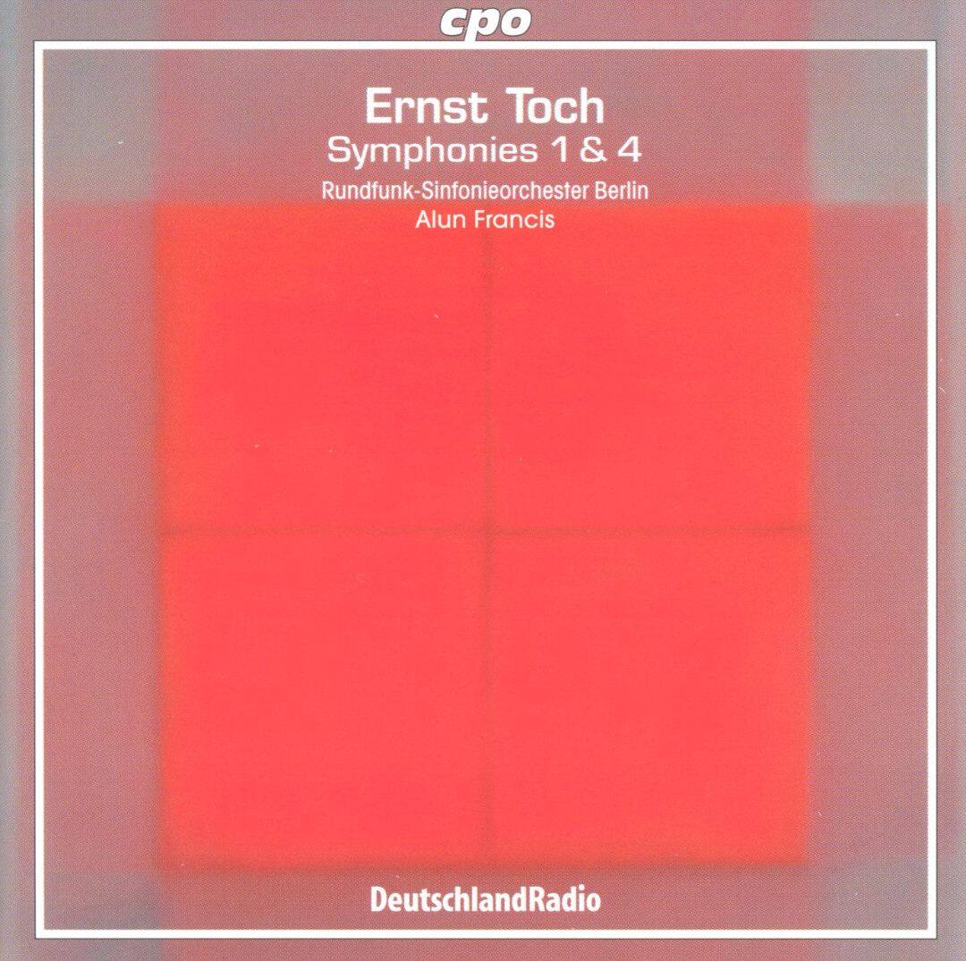 Best Buy: Ernst Toch: Symphonies Nos. 1 & 4 [CD]