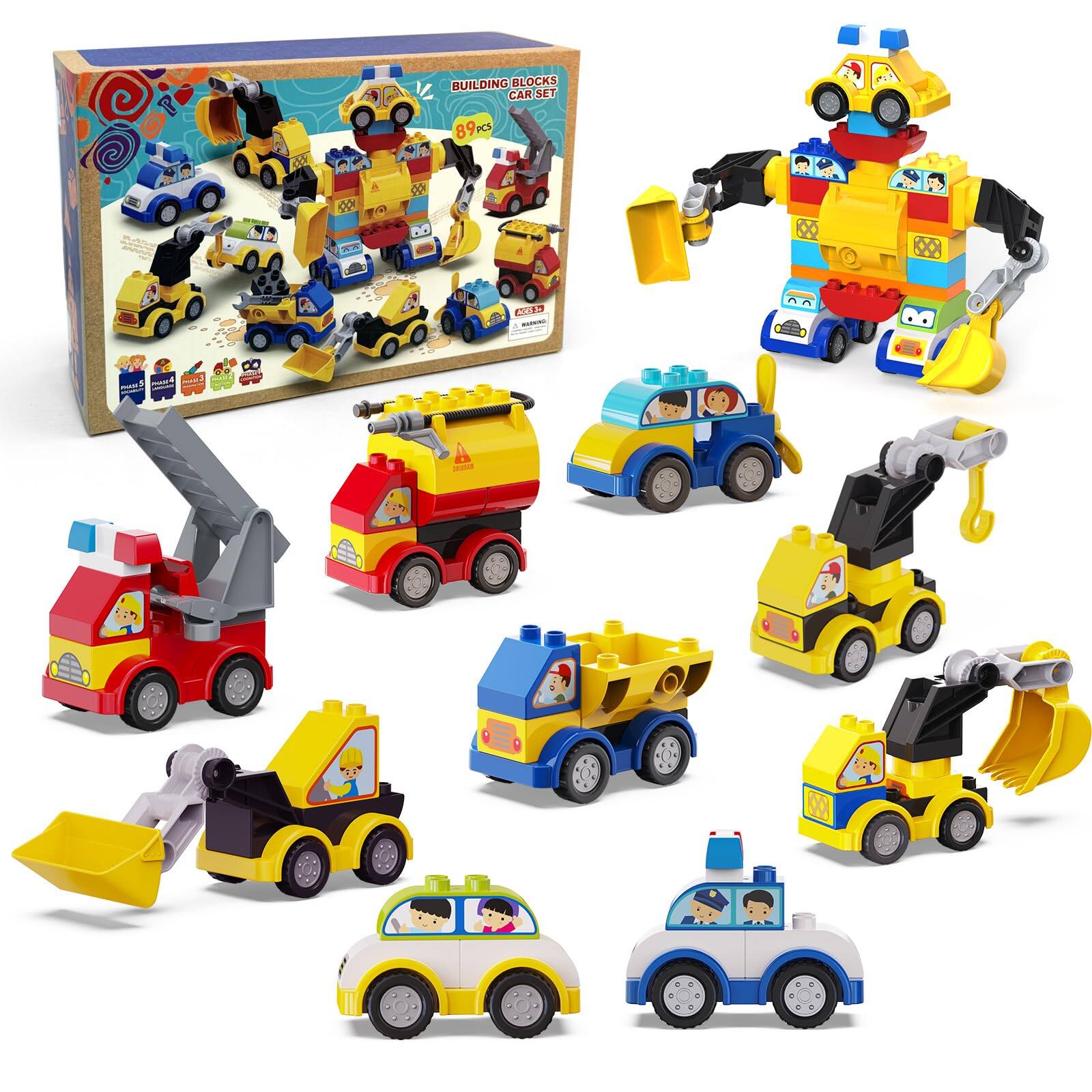 EZTW1 Building Blocks For 2 5 171 Car Set Classic Compatible With All ...