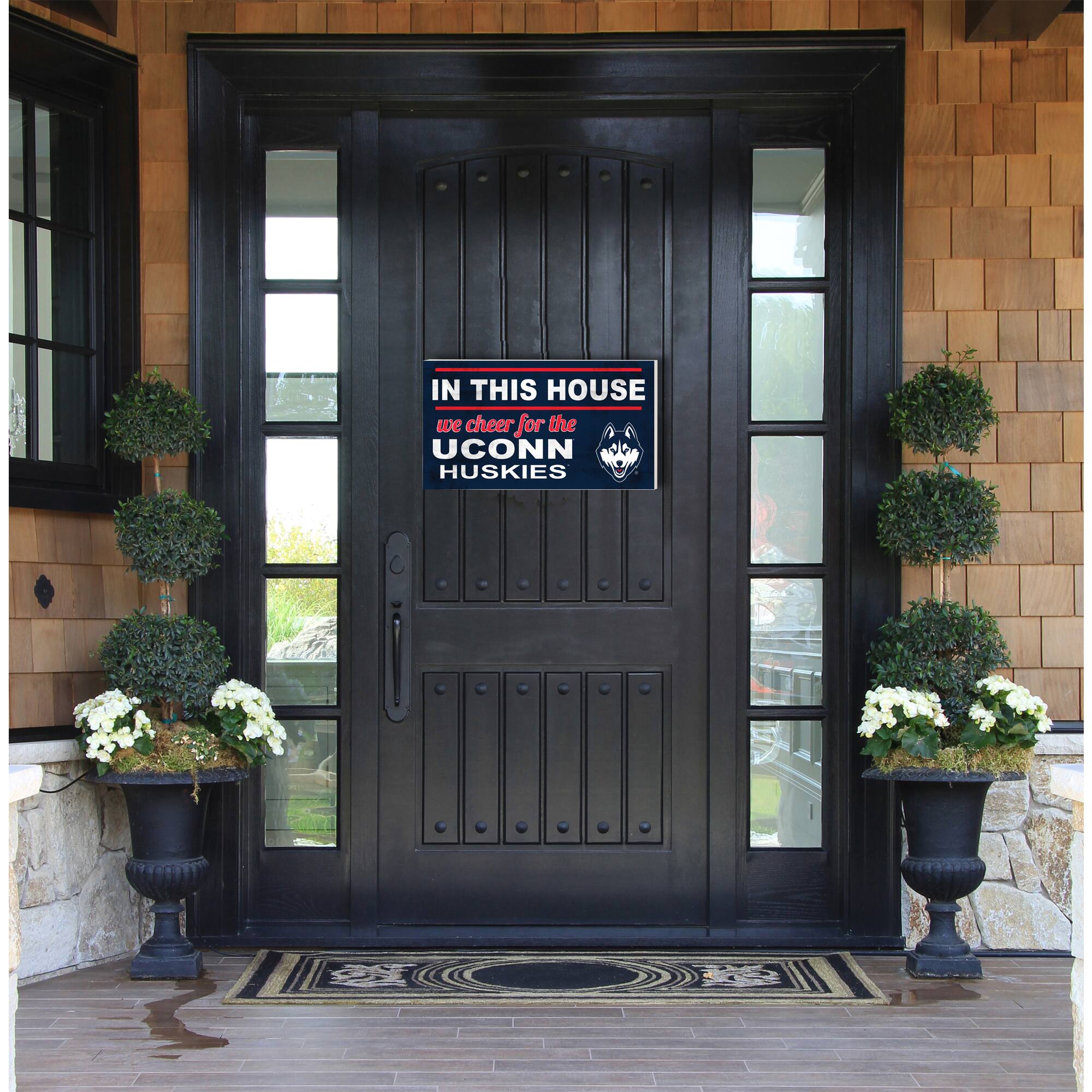 Jardine UConn Huskies 11'' x 20'' Indoor/Outdoor In This House Sign ...