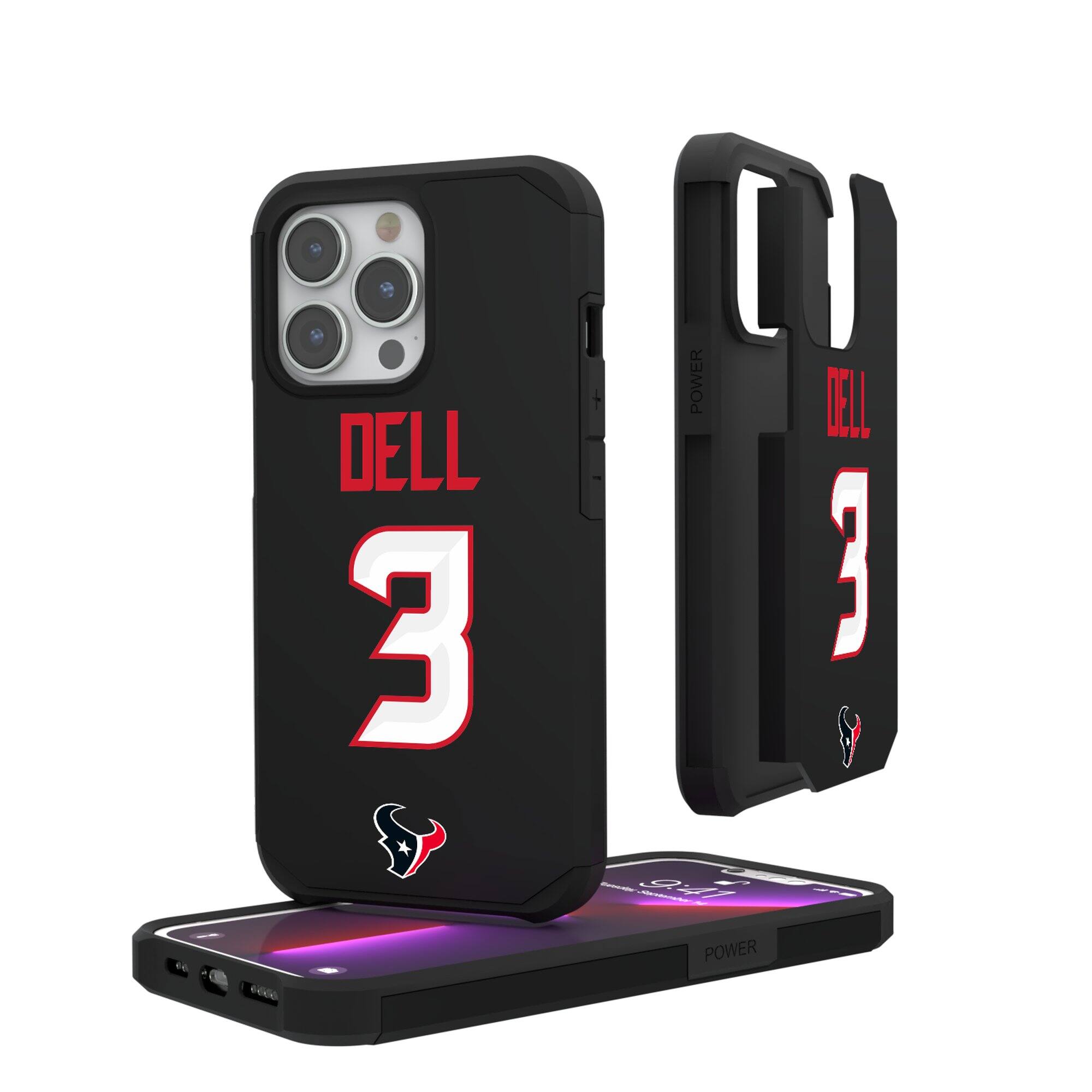 Keyscaper NFL Houston Texans Tank Dell iPhone Rugged Case 13 Black ...