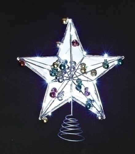 Roman 15" LED Lighted Battery Operated Mirrored Star Christmas Tree ...