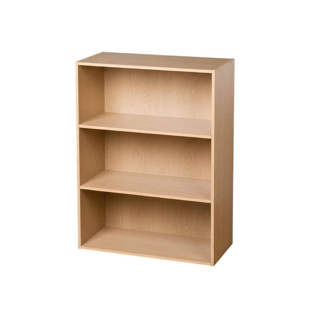 FurniFact Wooden 3 Tier Open Shelf with Finish for Storage and Display ...