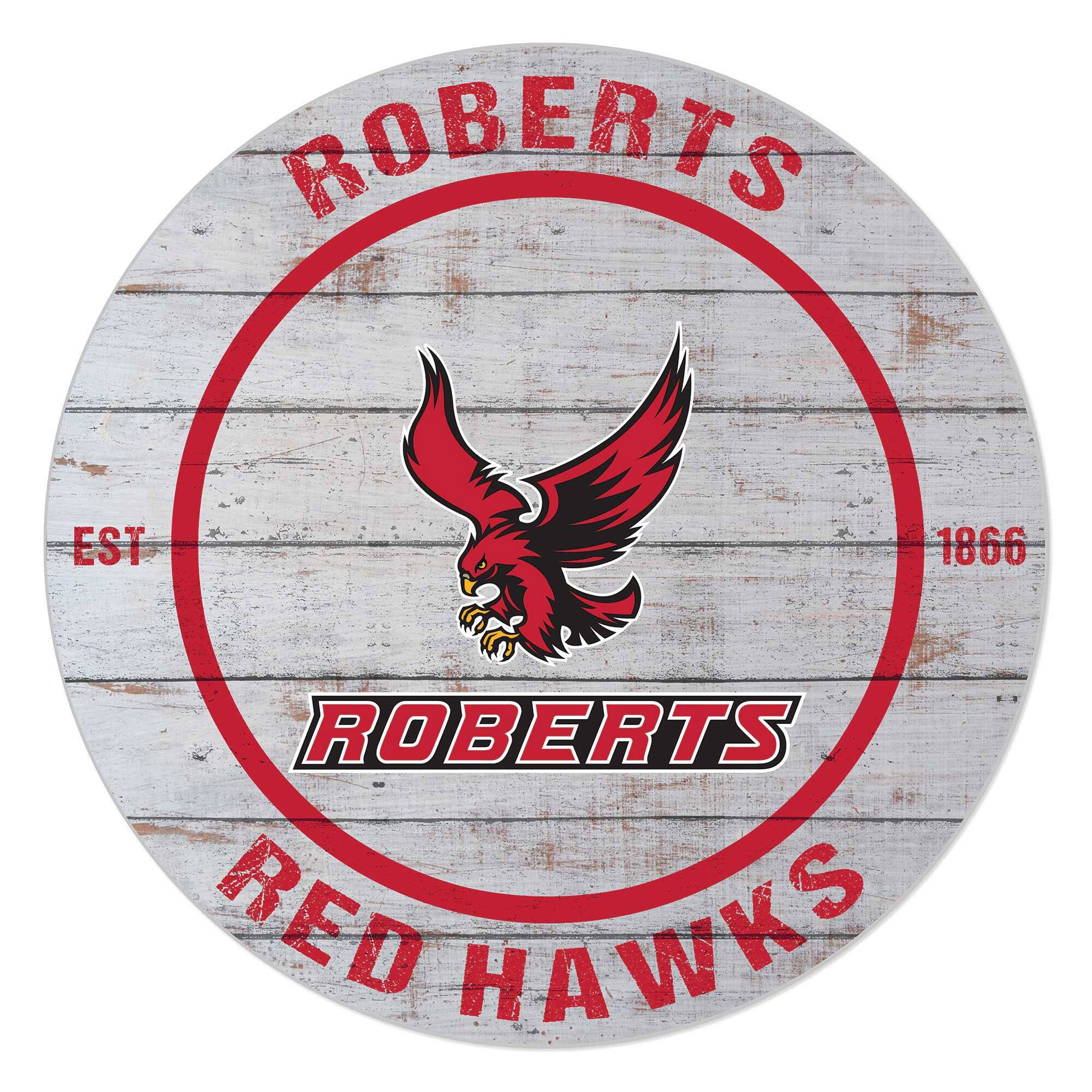 Jardine Roberts Wesleyan Redhawks 20" x 20" Indoor/Outdoor Weathered ...