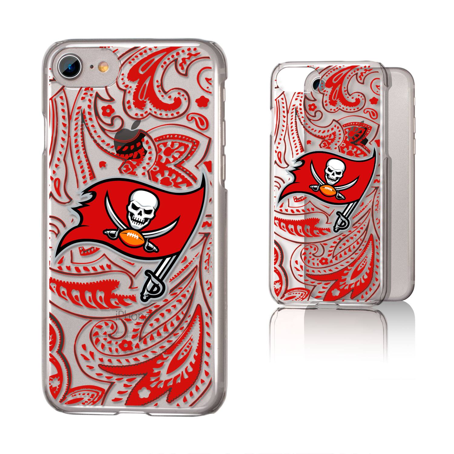 Keyscaper NFL Tampa Bay Buccaneers iPhone Clear Paisley Design Case 16e ...