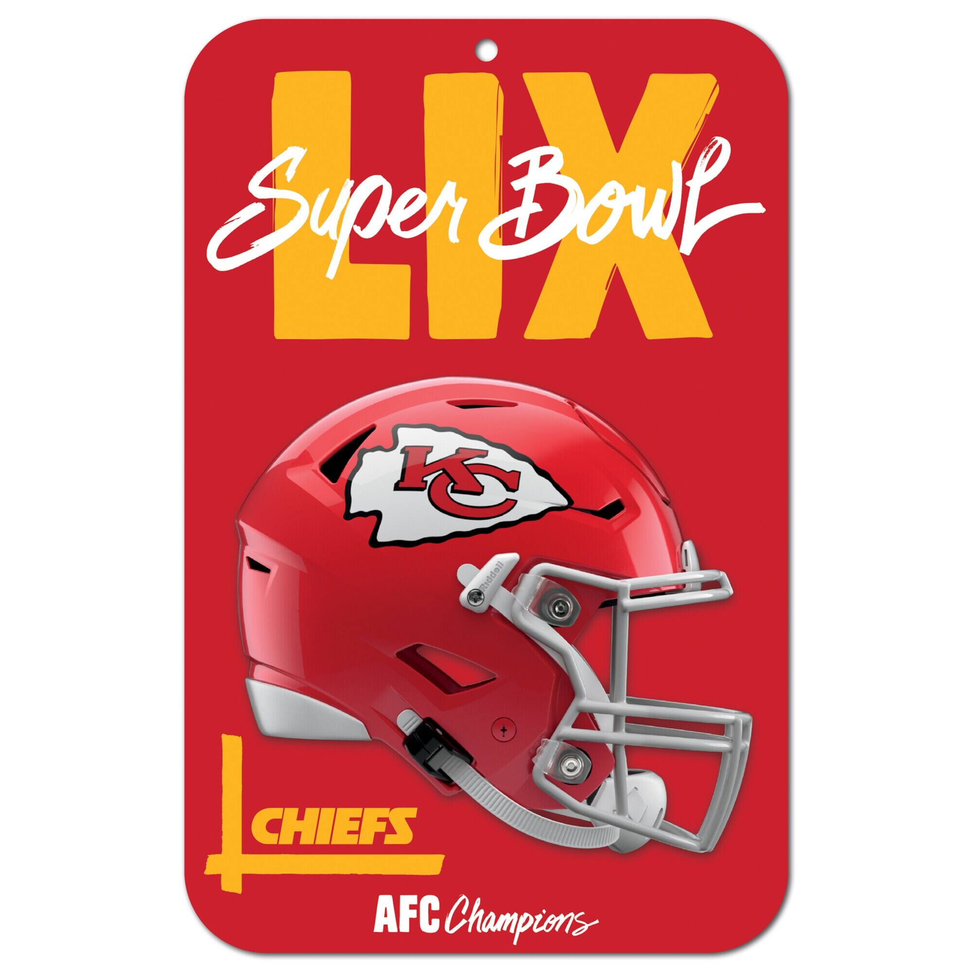 WinCraft Kansas City Chiefs 2024 AFC Champions 11" x 17" Indoor/Outdoor ...