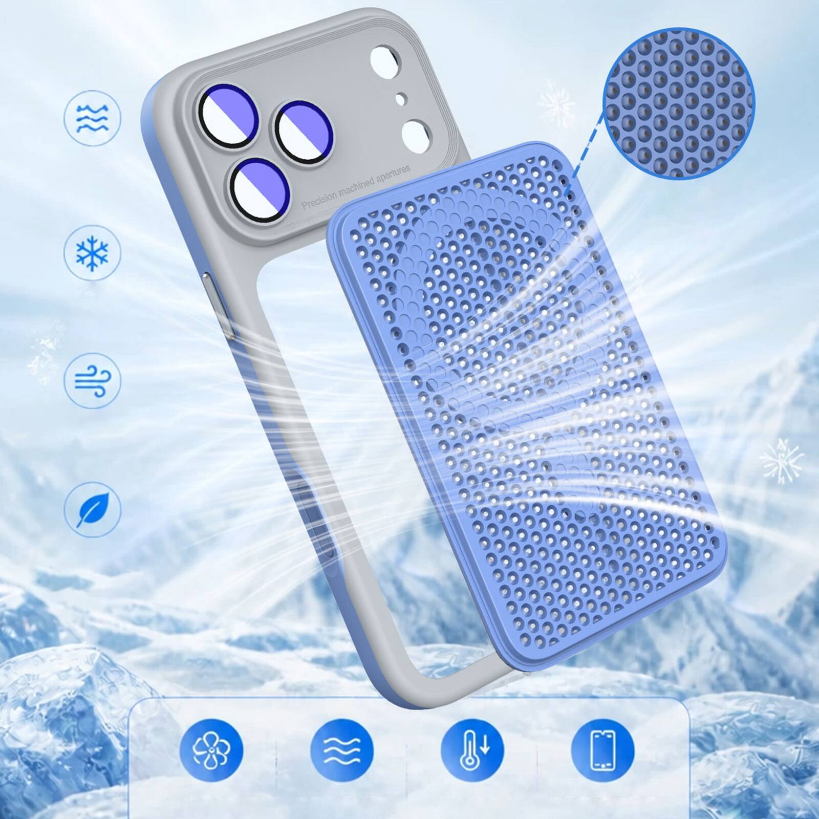 Dteck Heat Dissipation Magnetic Case for Apple iPhone 17 Pro,Compatible ...