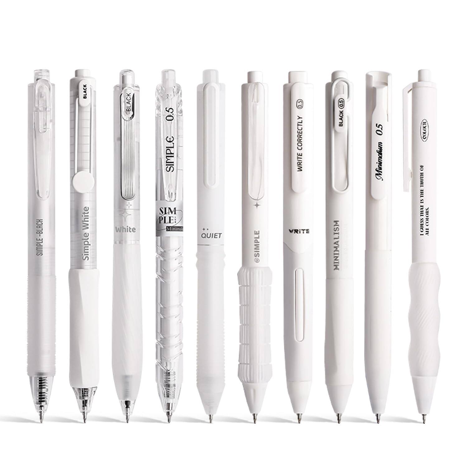 Paradigms Interiors Pastel Gel Ink Pen Set Cute Note Taking Fine Point ...