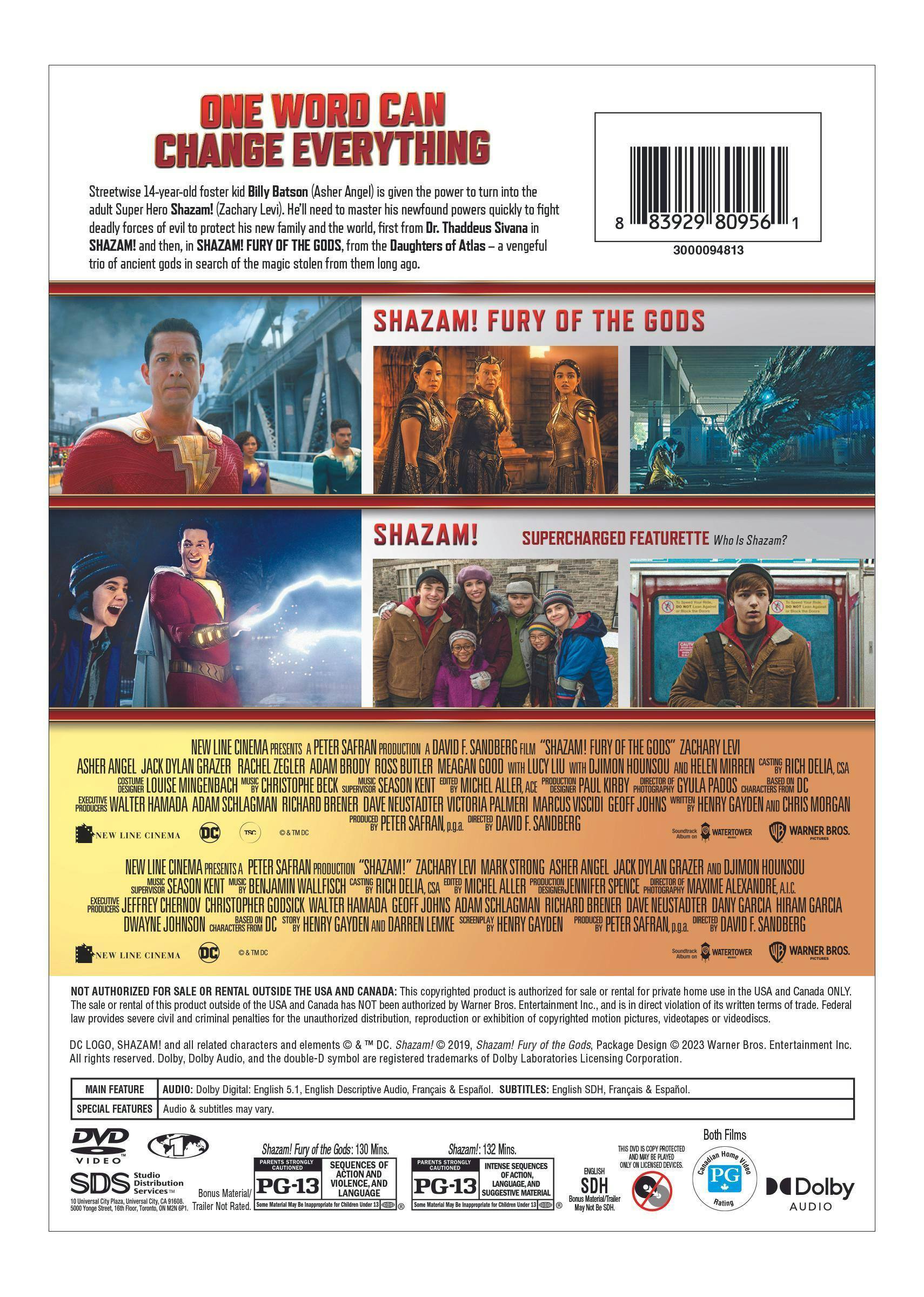 Shazam! 2 film Collection (DVD Double Feature) [DVD] [Standard] - Best Buy