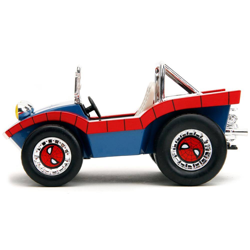 Jada Dune Buggy with Graphics and Spider Man Diecast Figure "Marvel ...