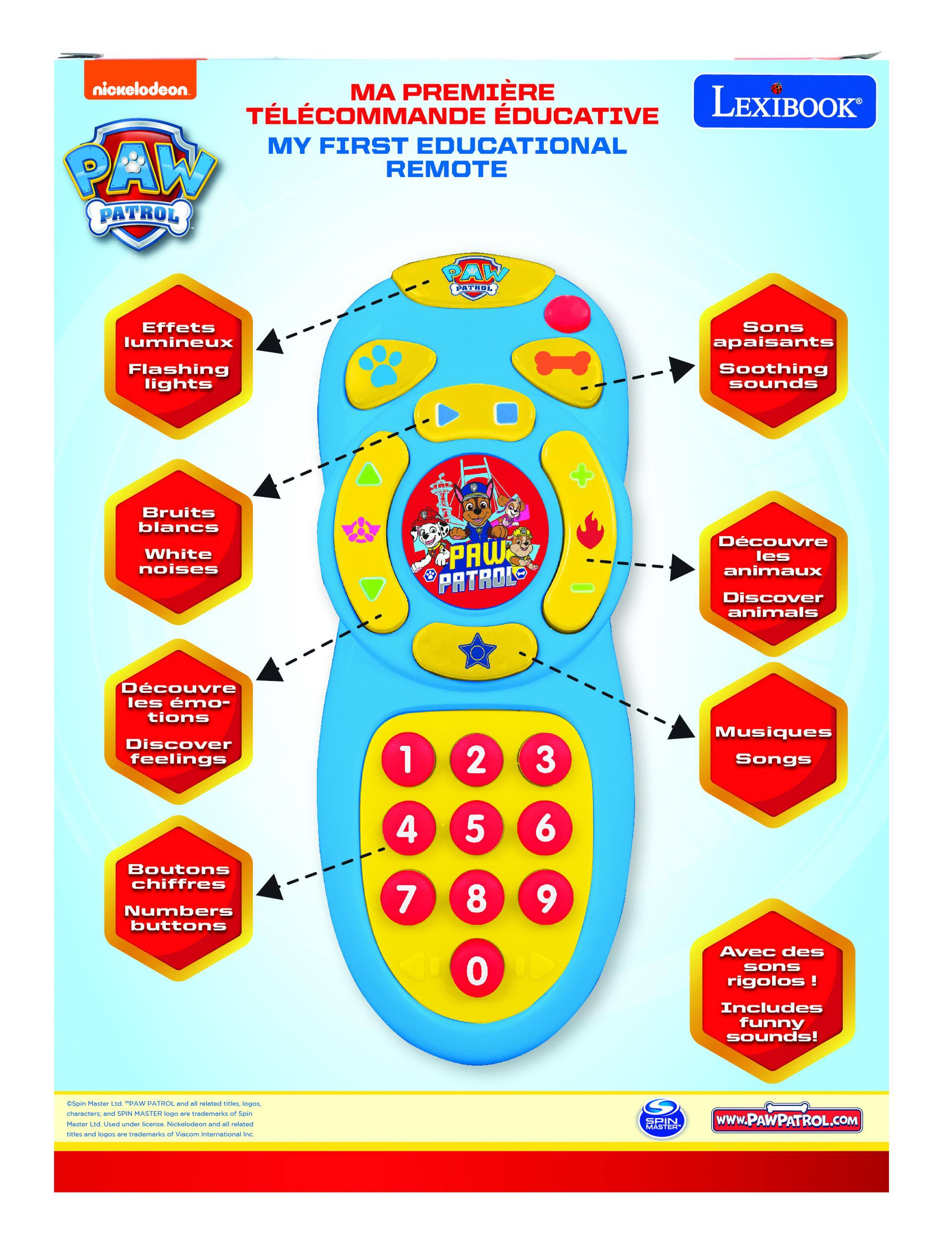 Lexibook Paw Patrol My First Bilingual Educational Talking Remote
