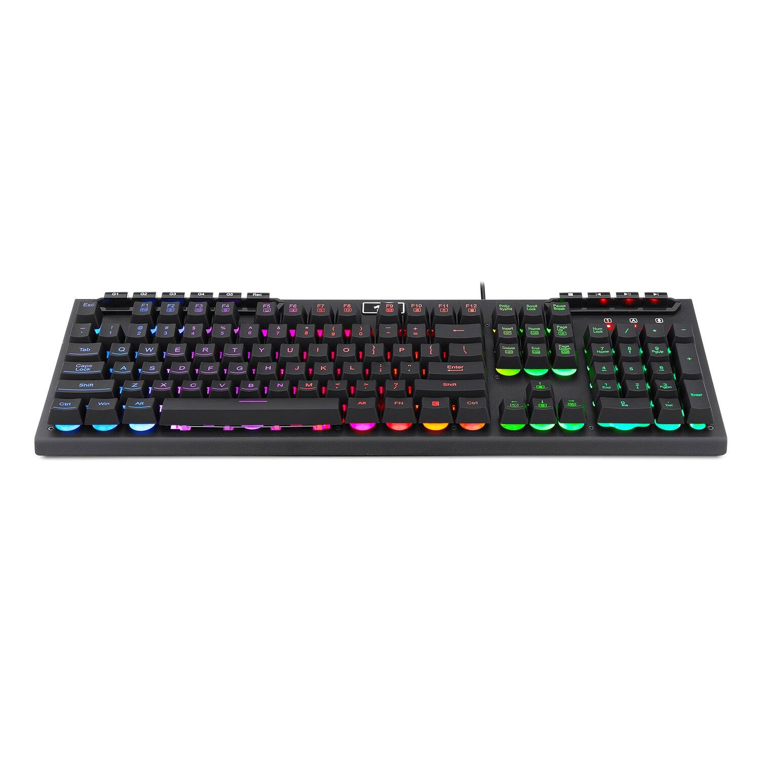 REDRAGON K513 RGB Membrane Standard 104 Keys Linear Mechanical Feel ...