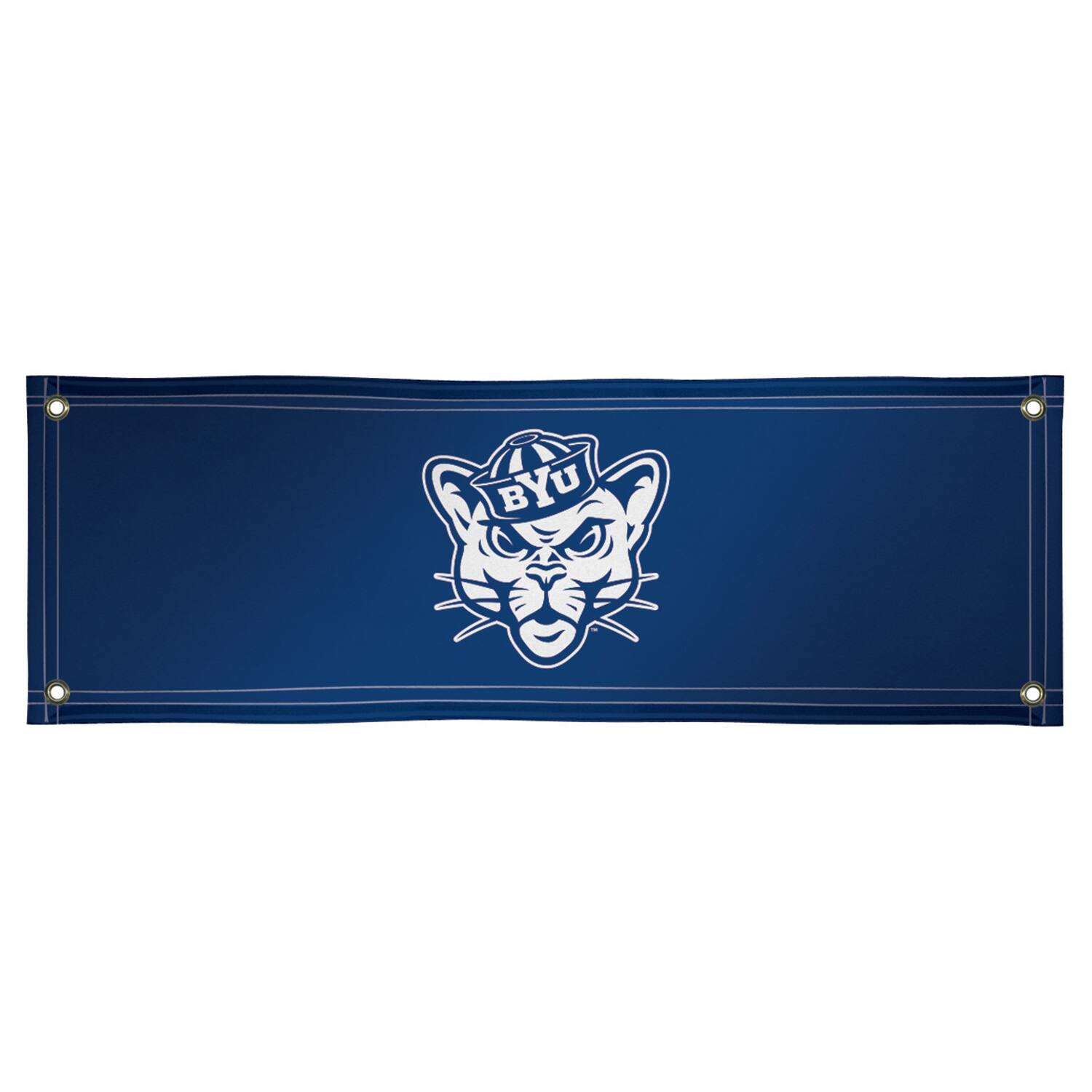 Victory Corps Navy BYU Cougars 2' x 6' Vinyl Banner Blue 2330285 - Best Buy