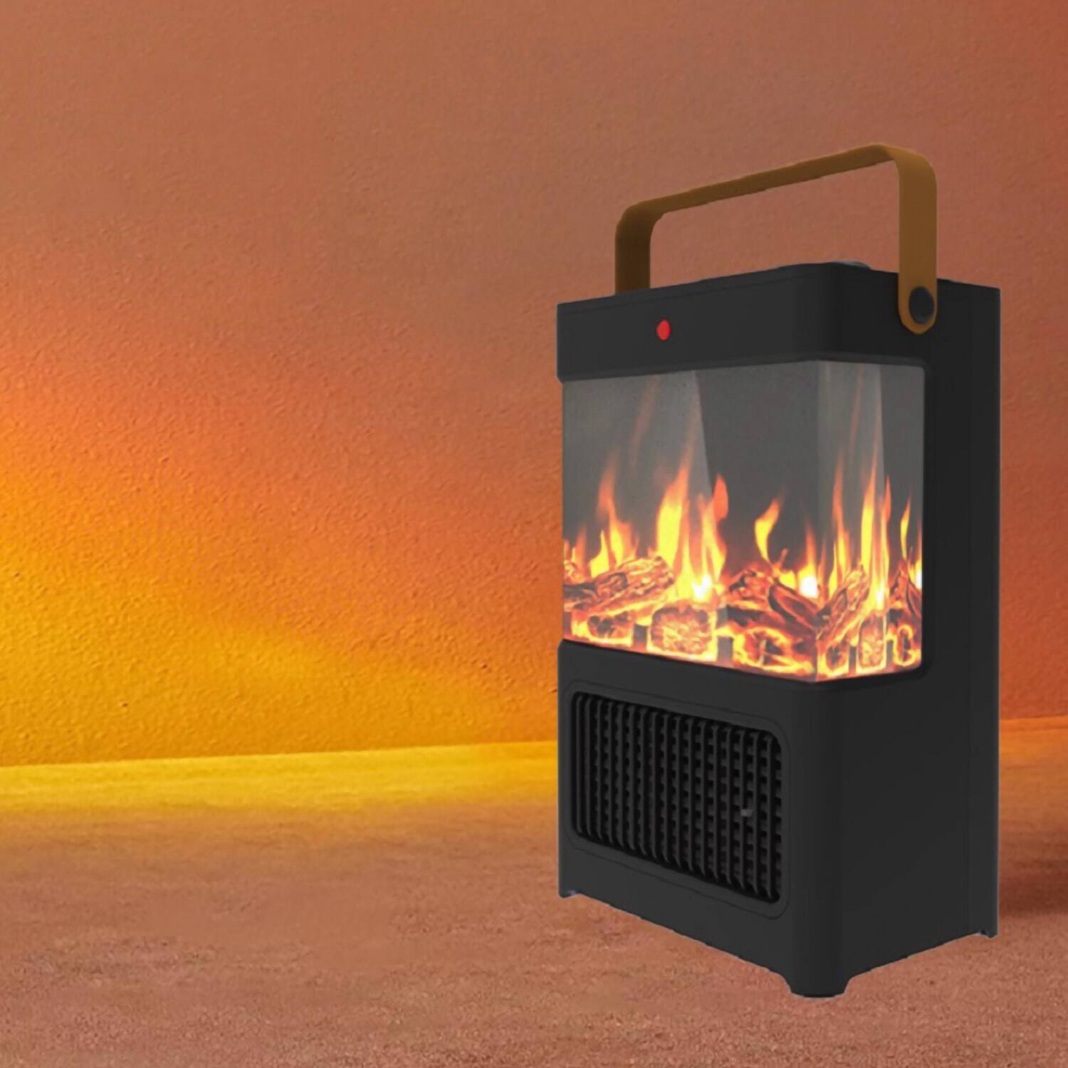 Lirago Small Electric Fireplace Heater 110V 1500W Freestanding Electric ...