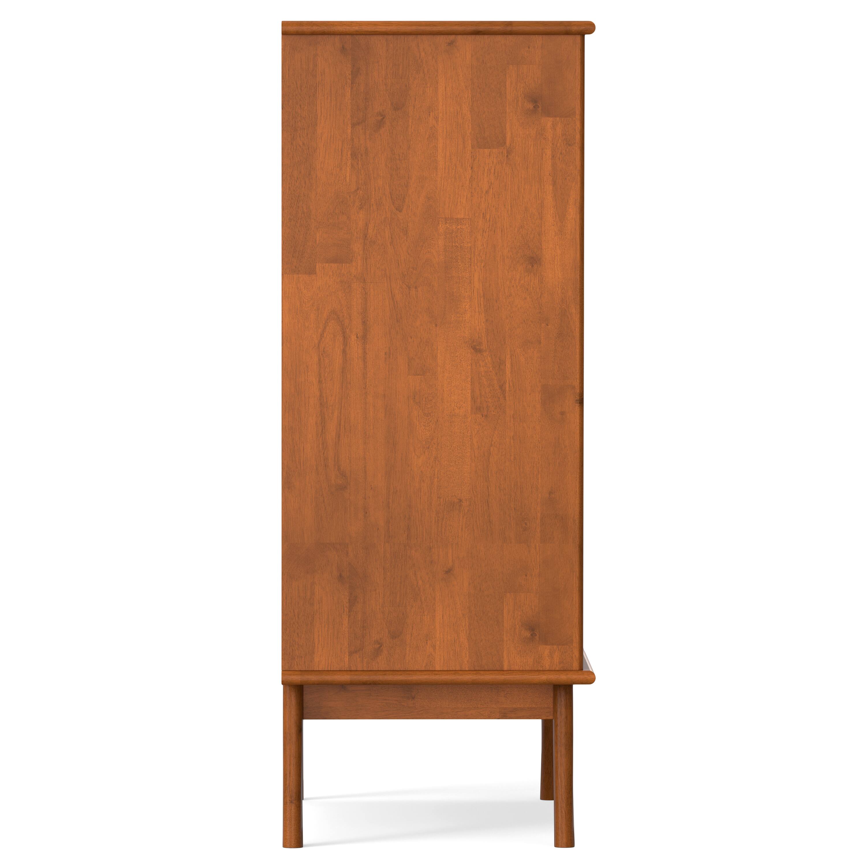 Simpli Home Draper SOLID HARDWOOD Mid Century Modern 32 inch Wide Bar ...