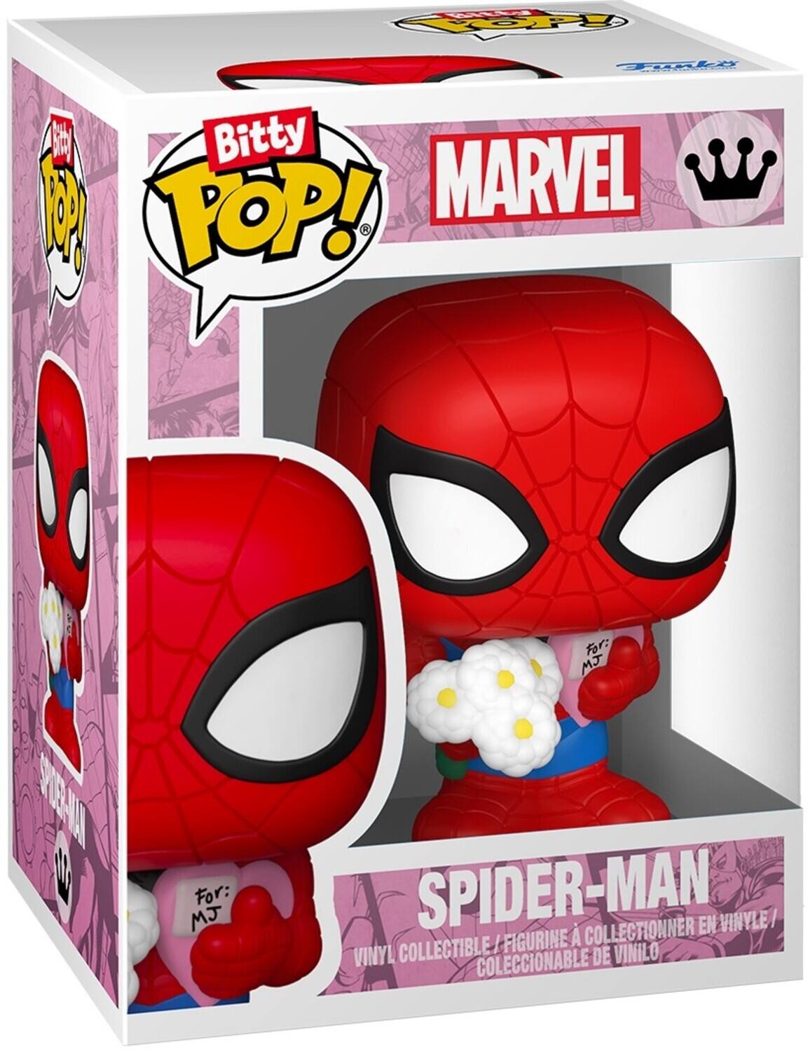 Funko Bitty POP! Singles: Spider Man Valentines (One Random Bitty POP ...