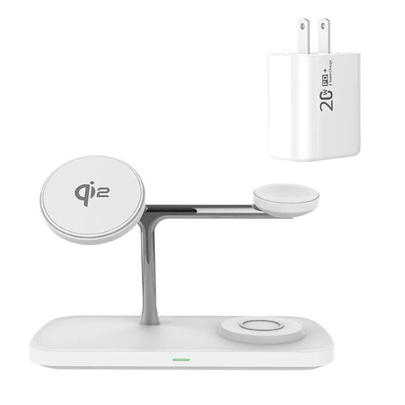 SKRAN 15W Phone Stand 3 in 1 Qi2 Magnetic Wireless Charger with ...