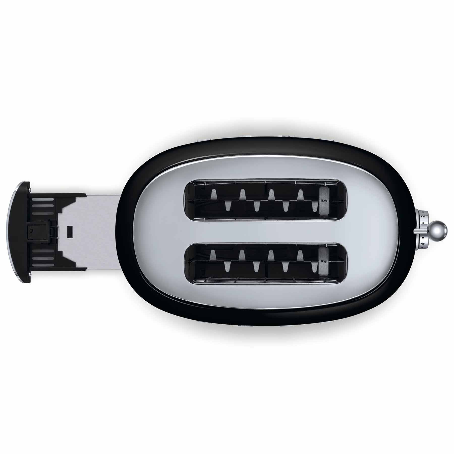 Customer Reviews: SMEG TSF01 2-Slice Wide-Slot Toaster Black TSF01BLUS ...