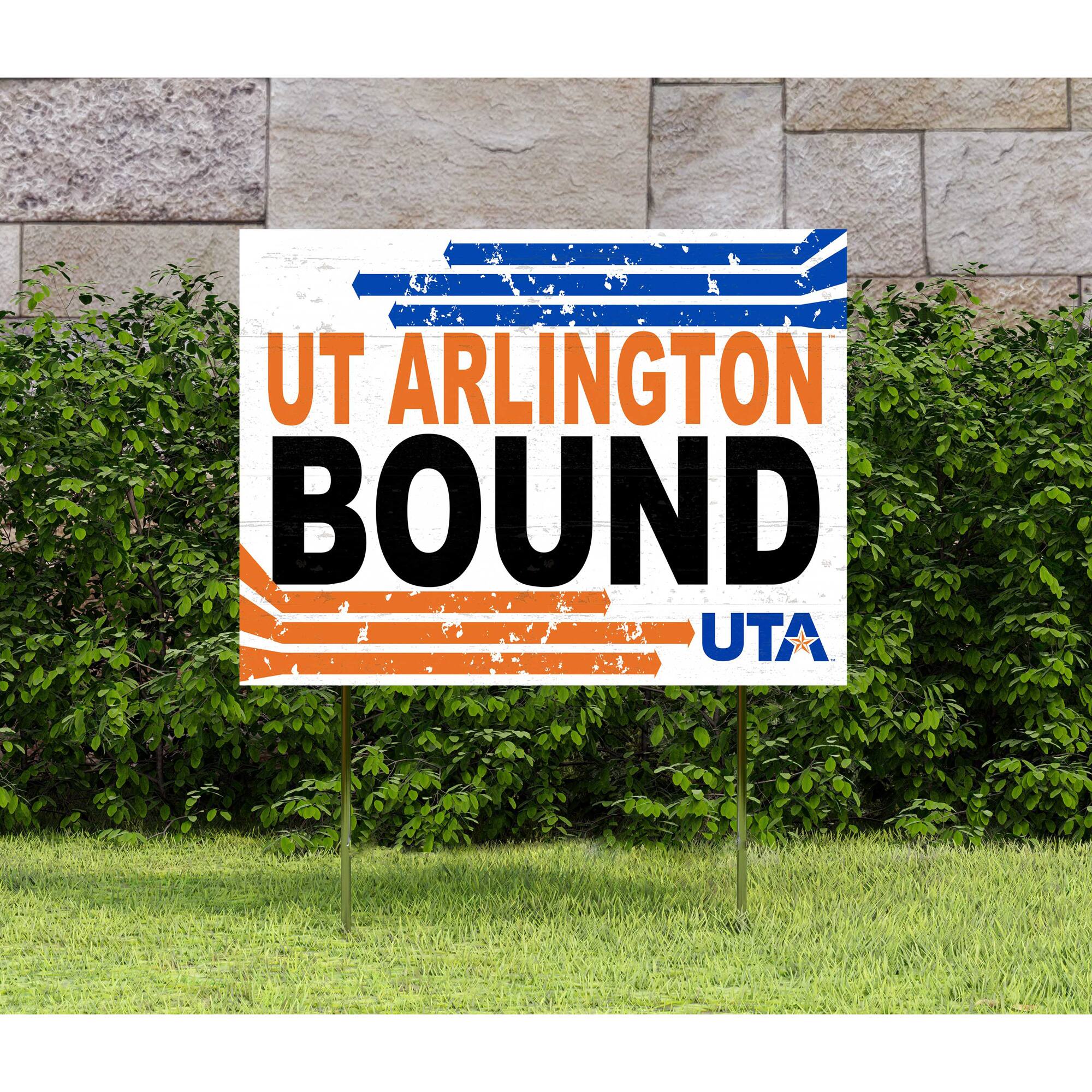 Jardine UT Arlington Mavericks 18'' x 24'' Bound Yard Sign White ...