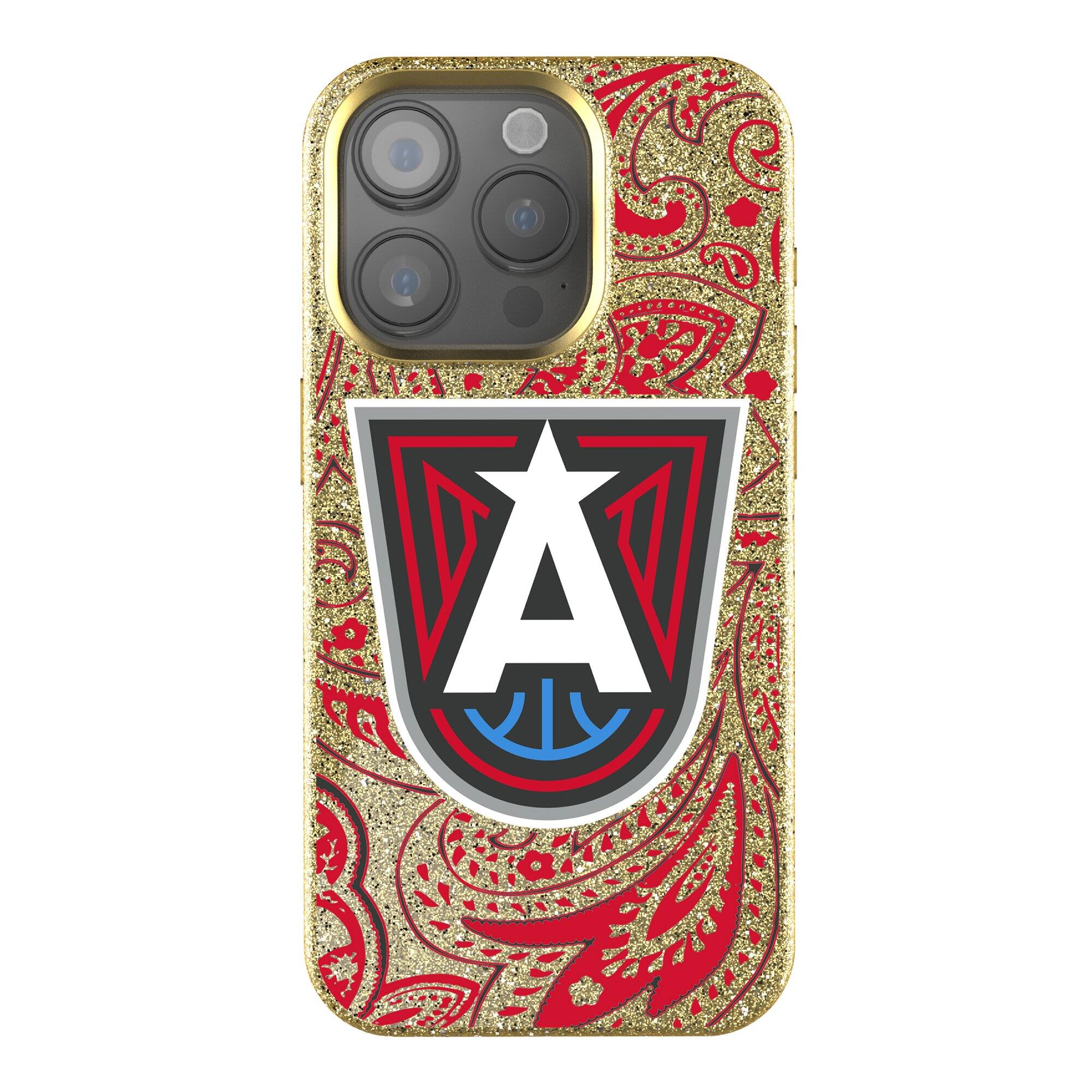 Keyscaper WNBA Atlanta Dream Paisley Bling iPhone Case 16 Gold ...