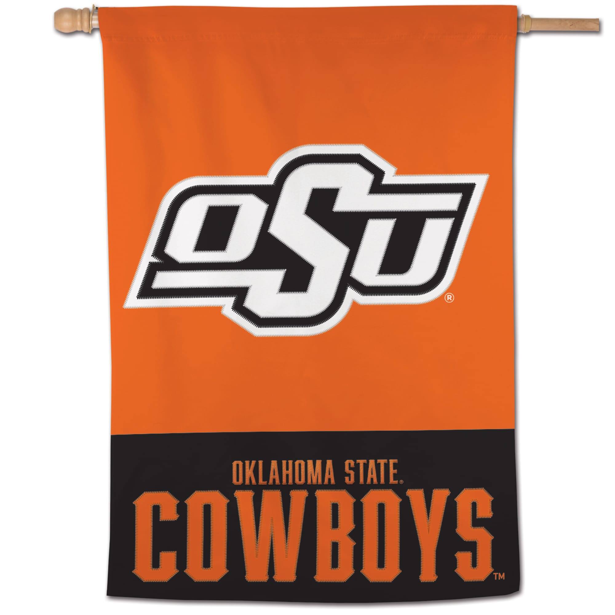 WinCraft Oklahoma State Cowboys 28" x 40" Applique Vertical Banner ...