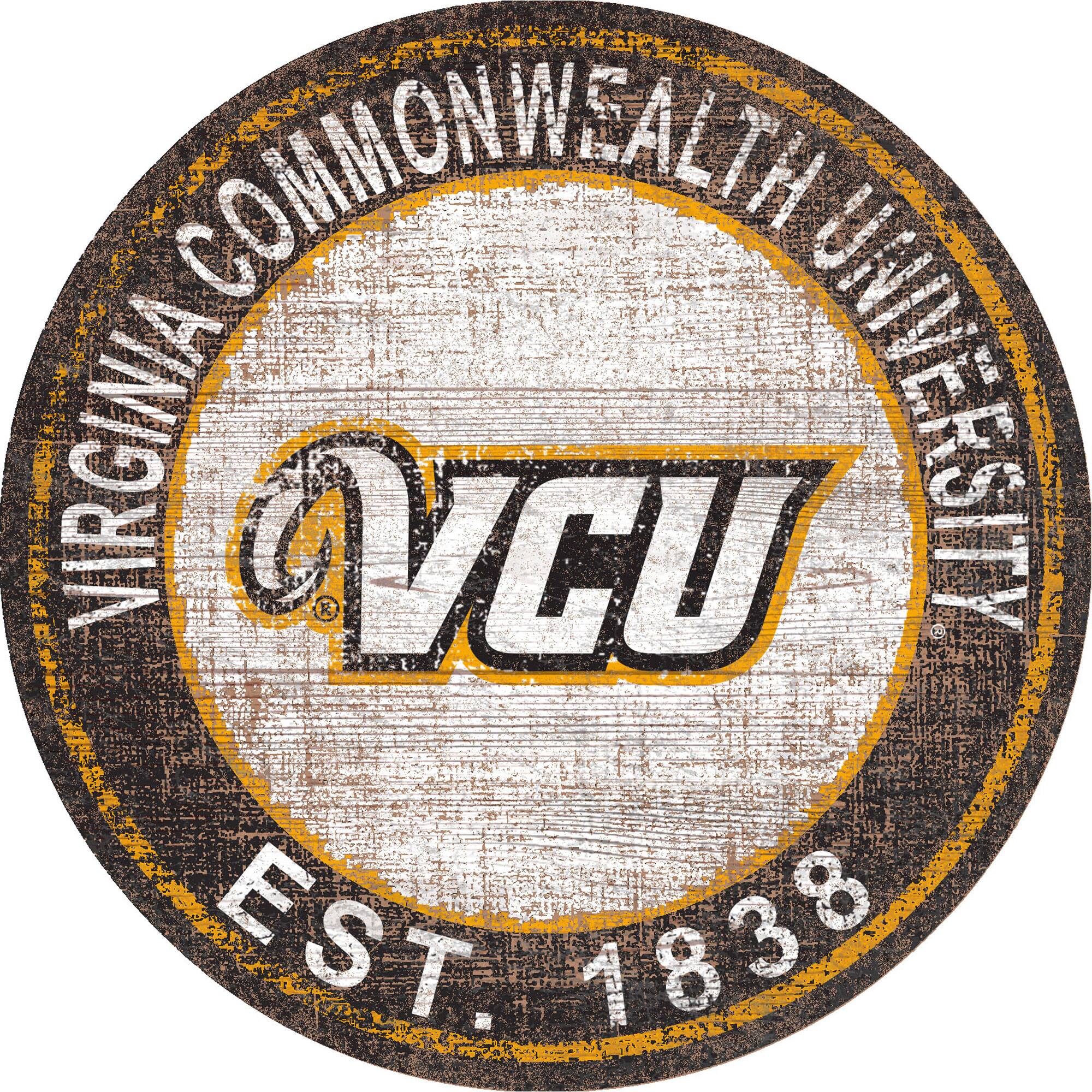 Fan Creations VCU Rams 24'' Round Heritage Logo Sign Multicolor 4095835 ...