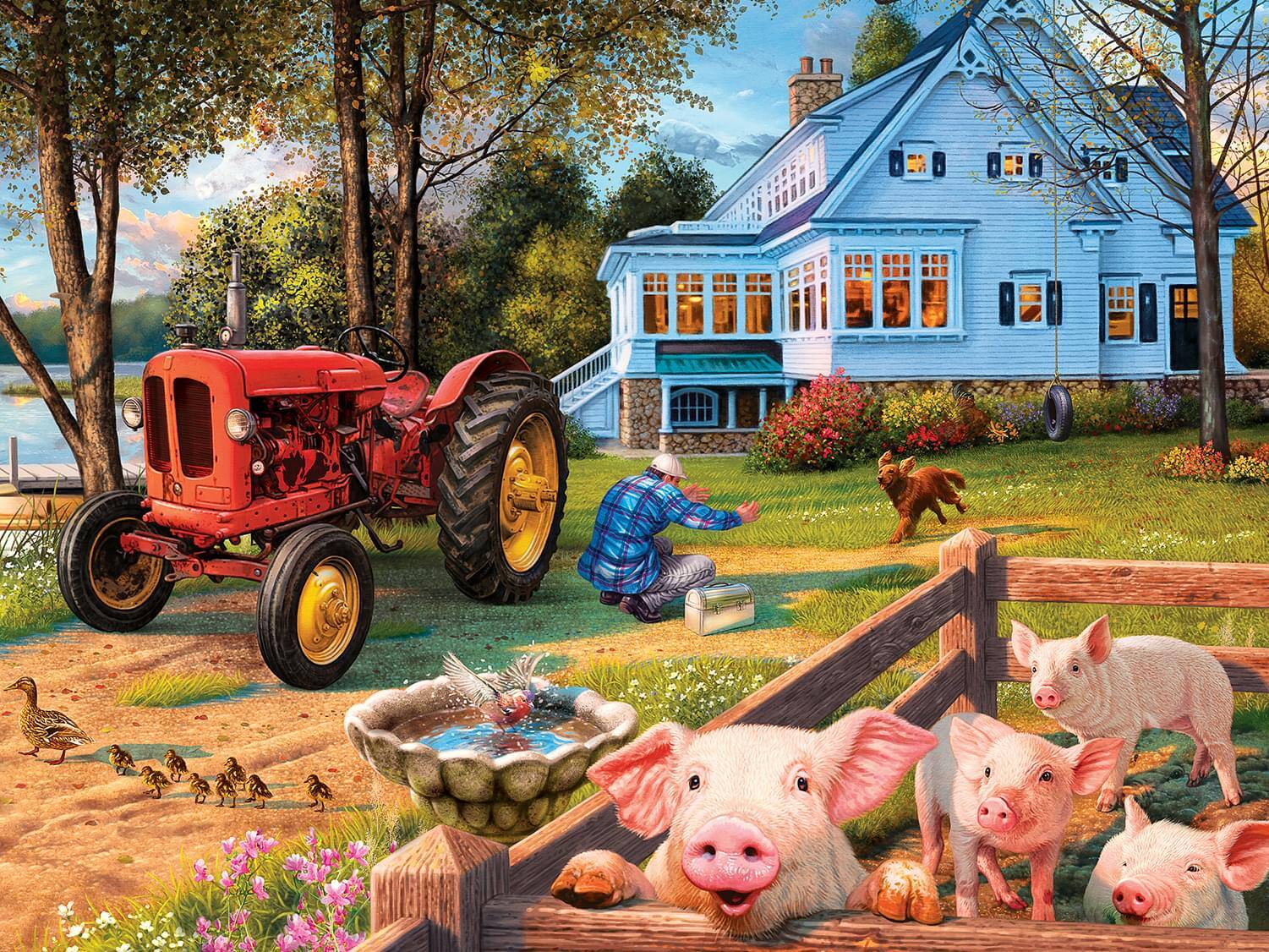 MasterPieces Welcome Home 500 Piece Hidden Images Glow In The Dark ...