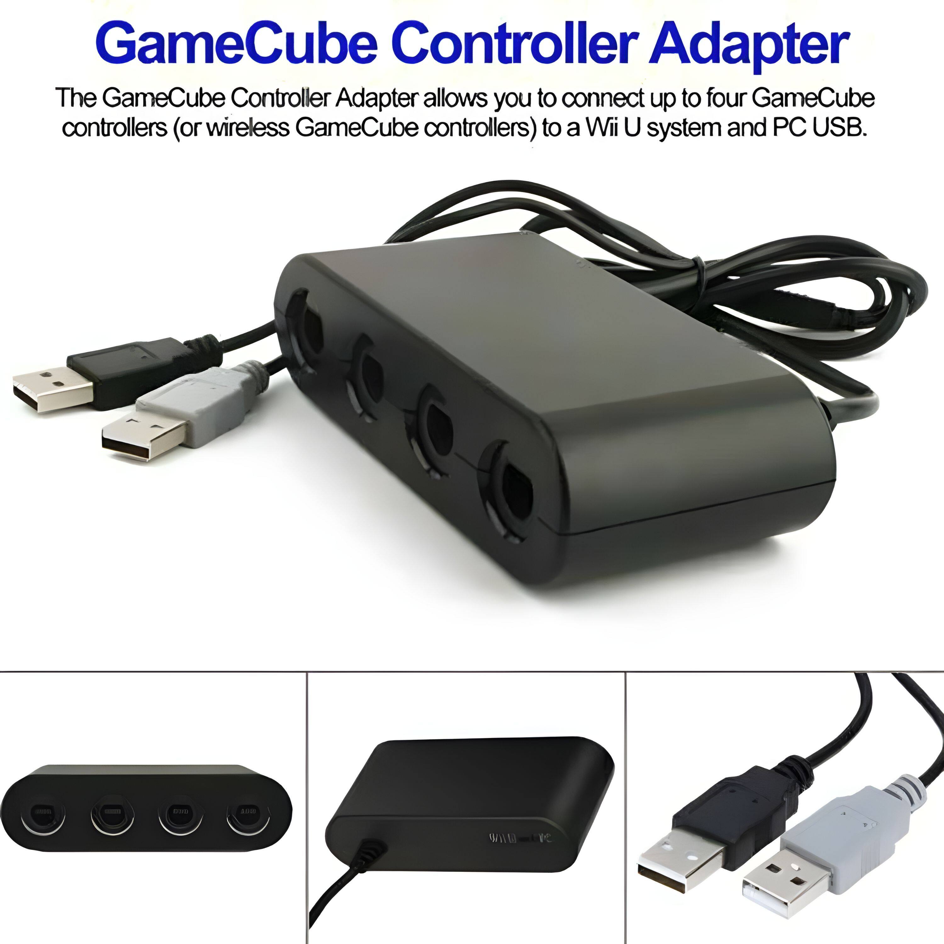 Kitcheniva Controller Adapter 4 Port For GameCube Nintendo Switch Wii U ...