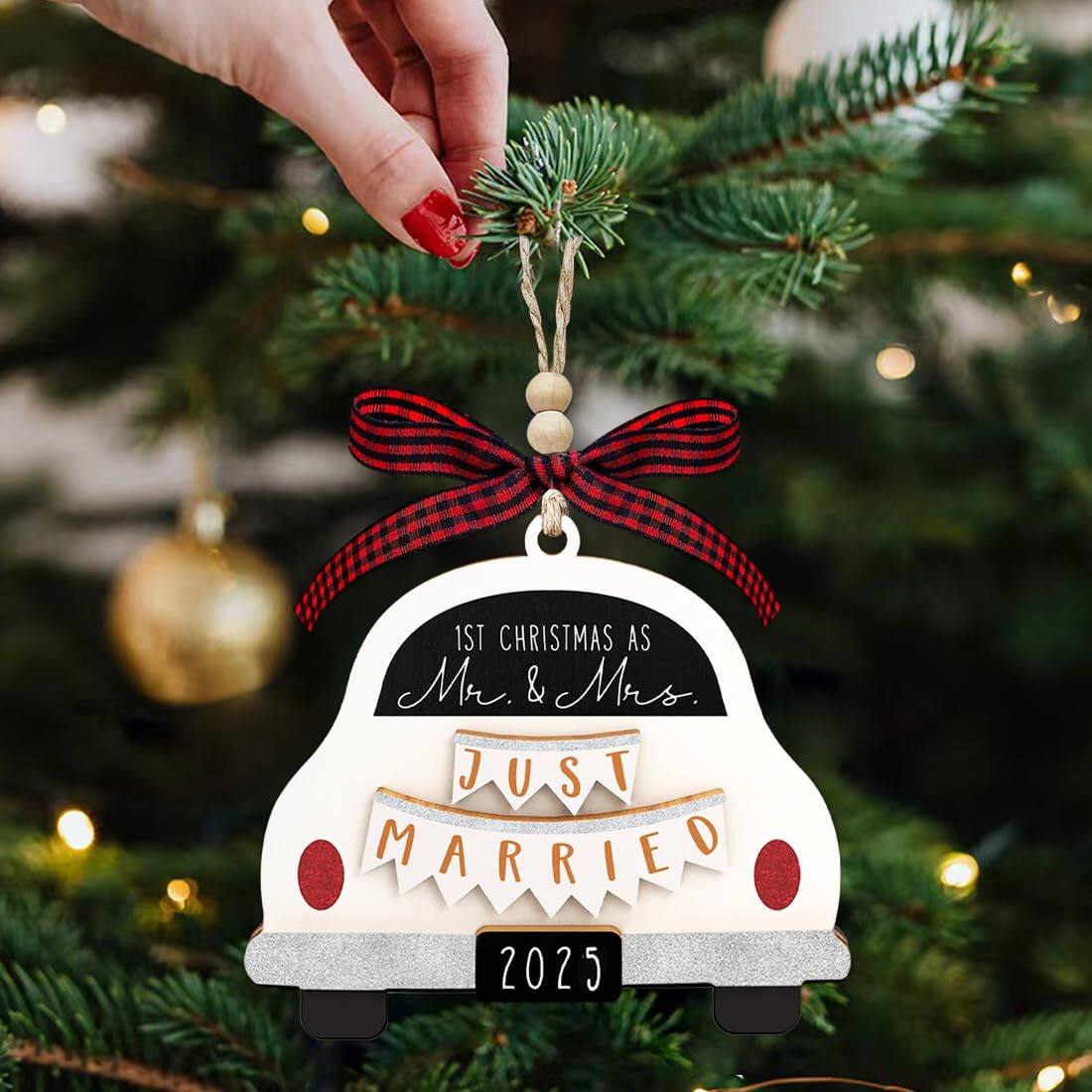 Paradigms Interiors First Christmas Married Ornament 2025 Our As Mr And ...