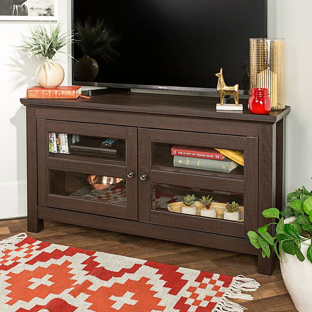 Walker Edison TV Cabinet for Most TVs Up to 50" Espresso BBQ44CCRES ...