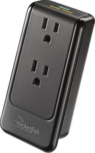 Customer Reviews: Rocketfish™ 2-Outlet Flat-Panel Surge Protector RF ...